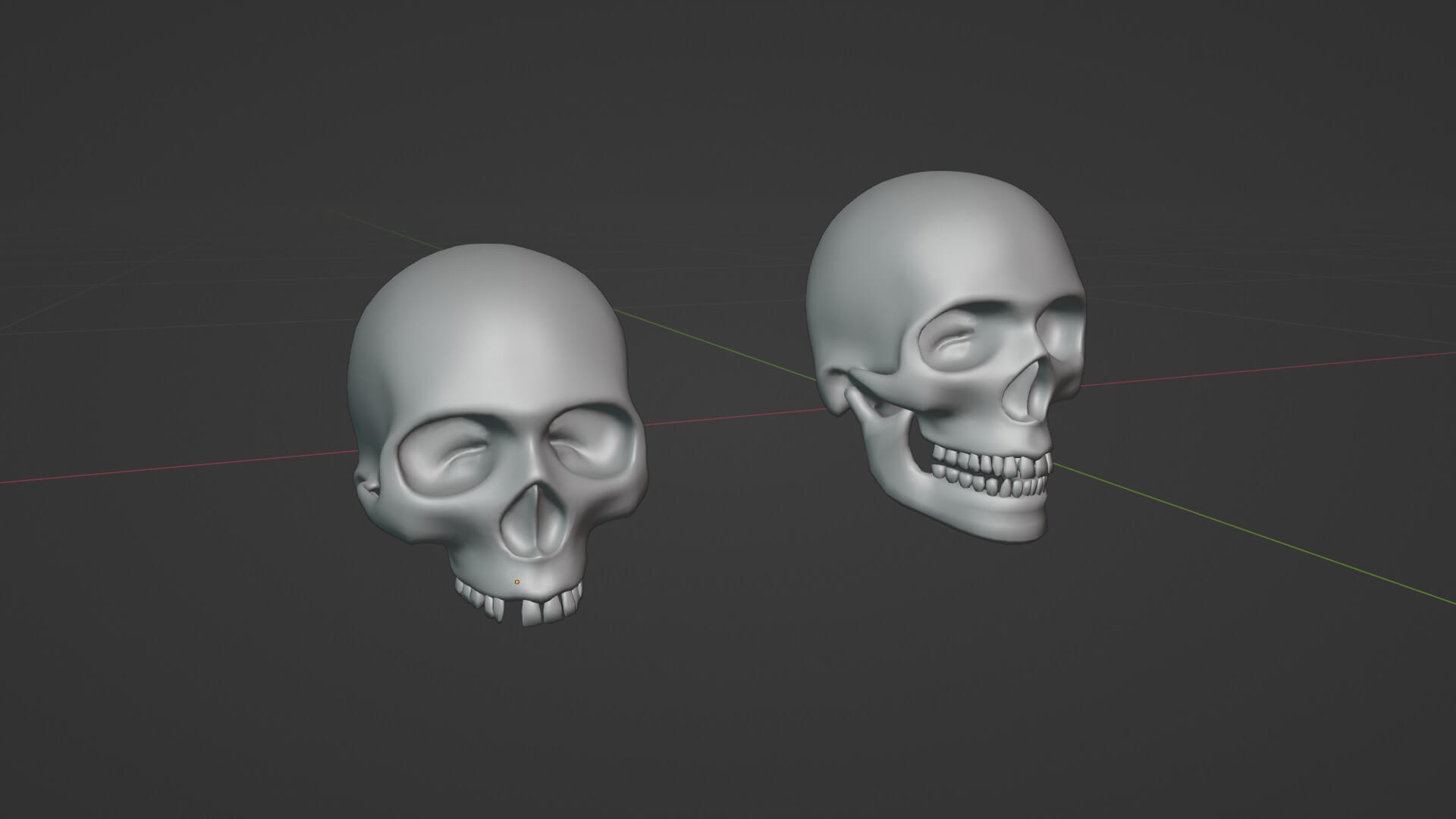 Human Skulls - 3D Model by BSW2142