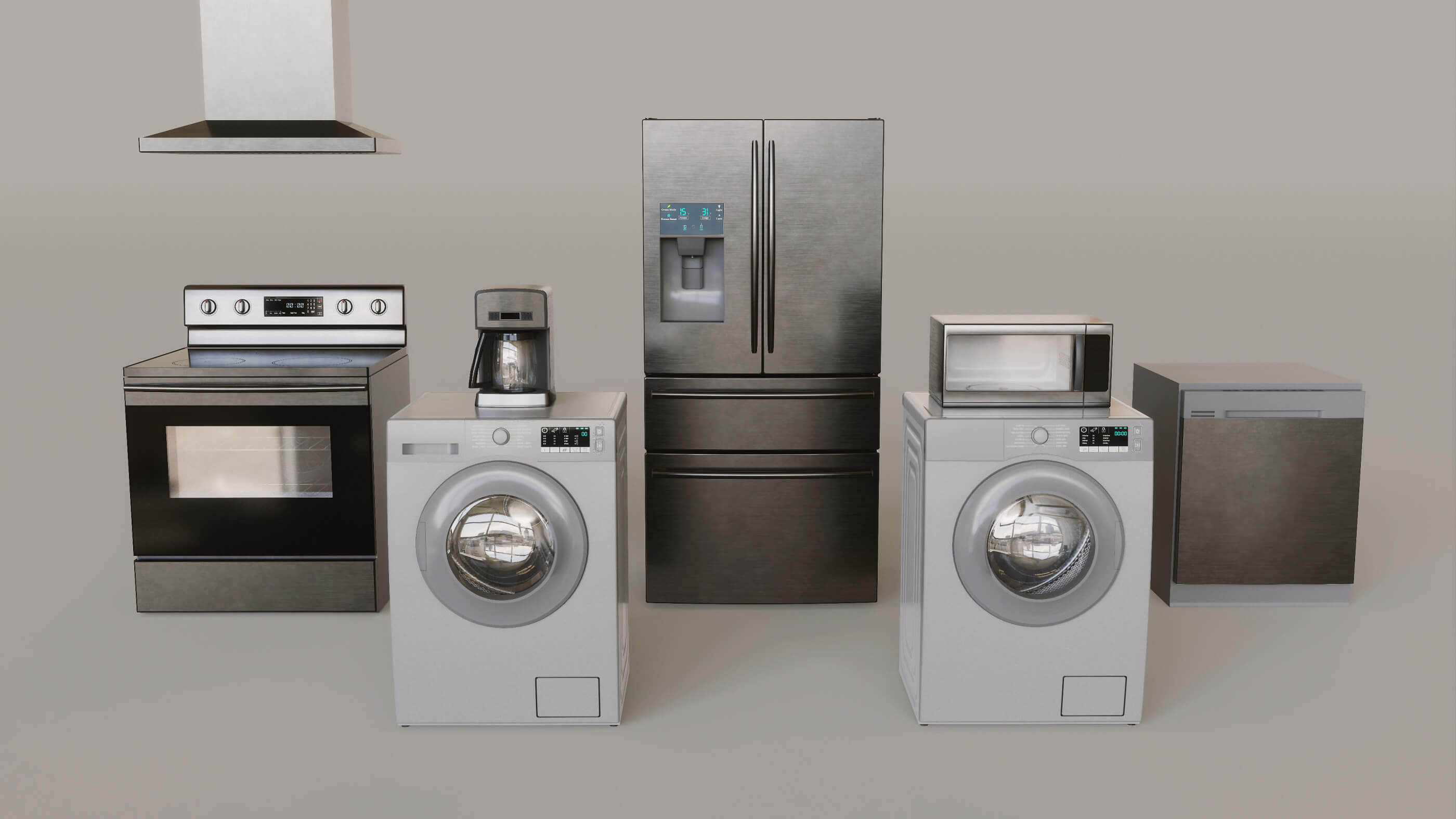 Kitchen Appliances - 3D Model by BSW2142