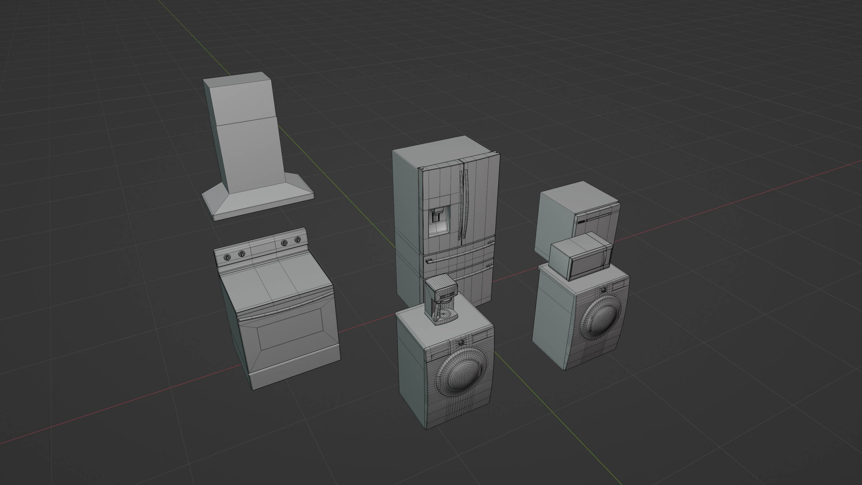 Kitchen Appliances - 3D Model by BSW2142