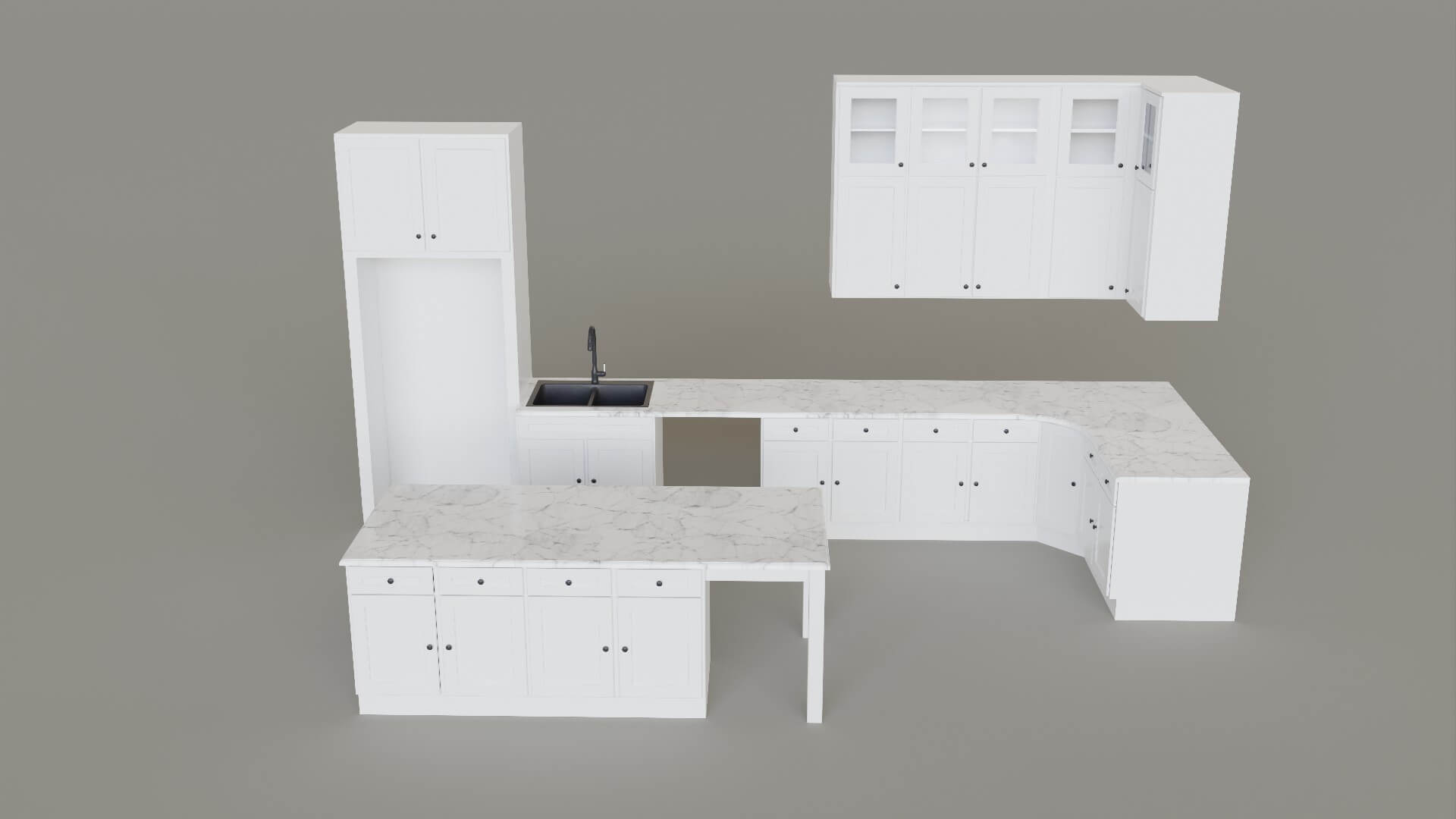 Kitchen Countertop Set - 3D Model by BSW2142