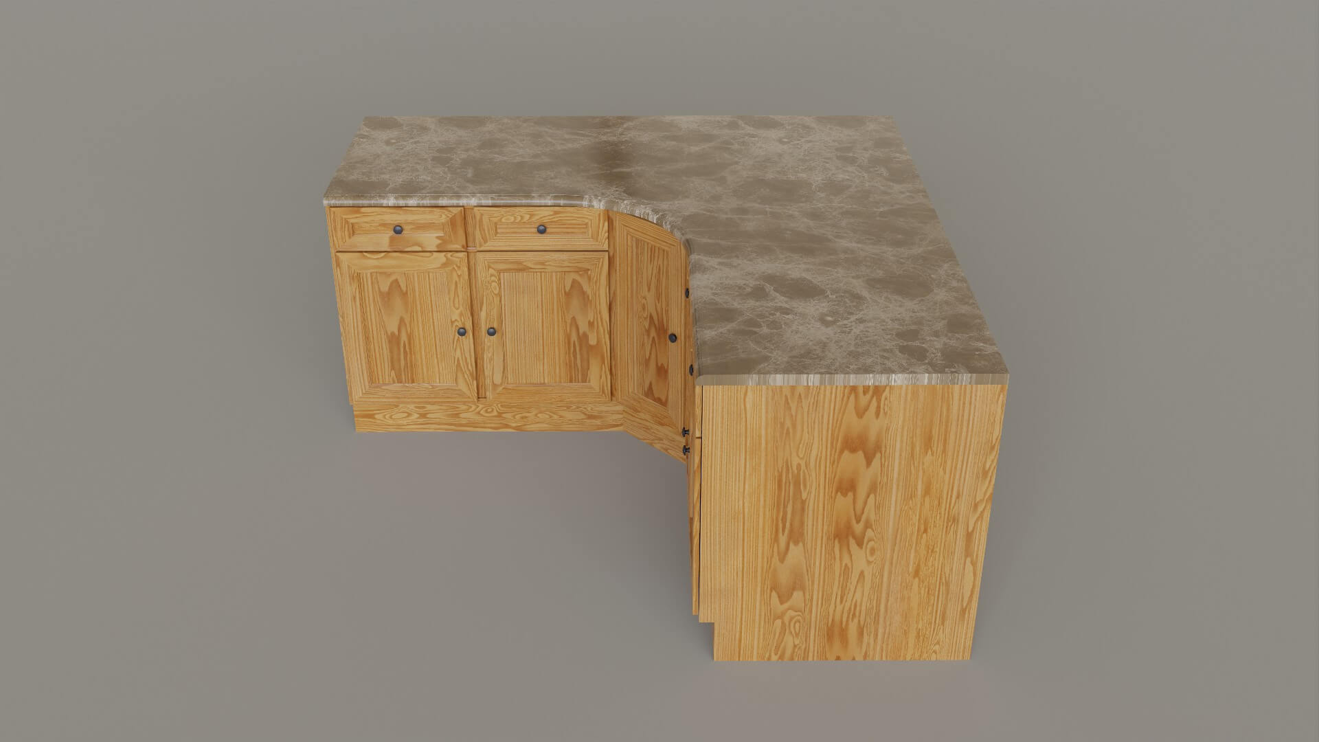 Kitchen Countertop Set - 3D Model by BSW2142