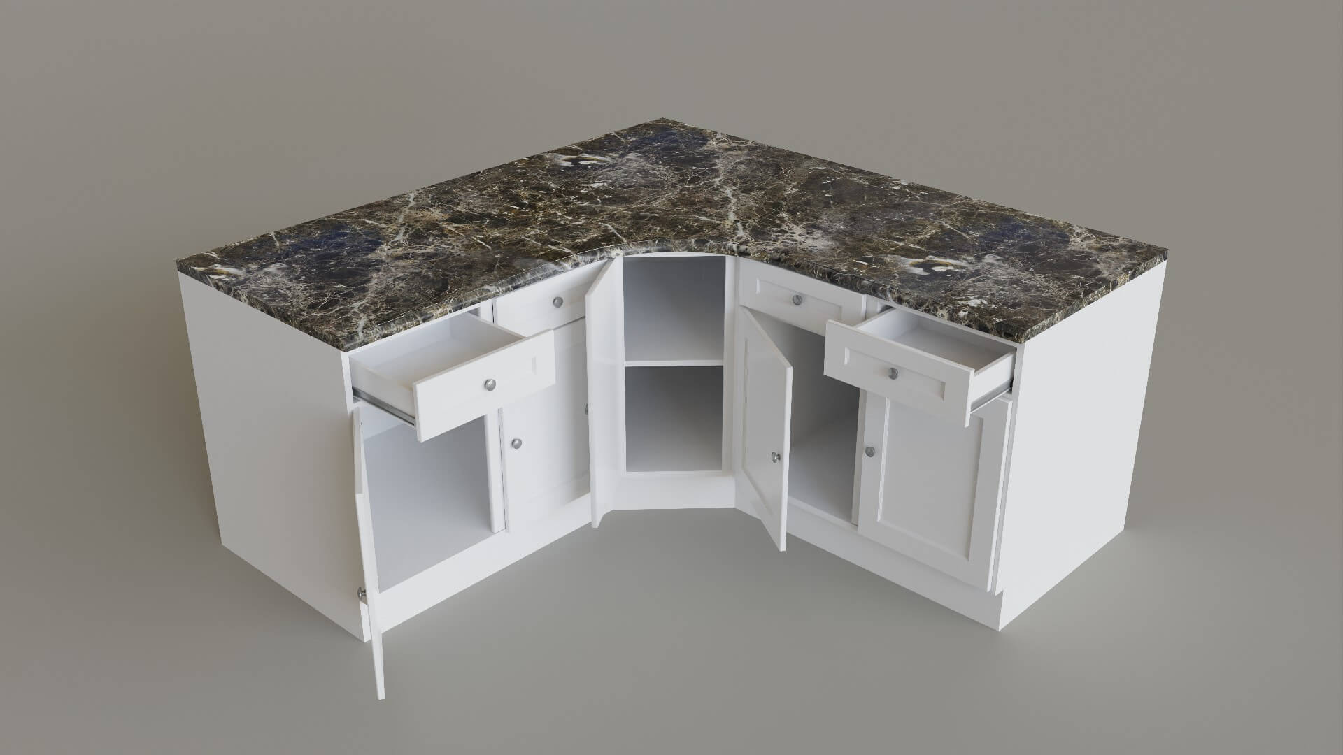 Kitchen Countertop Set - 3D Model by BSW2142