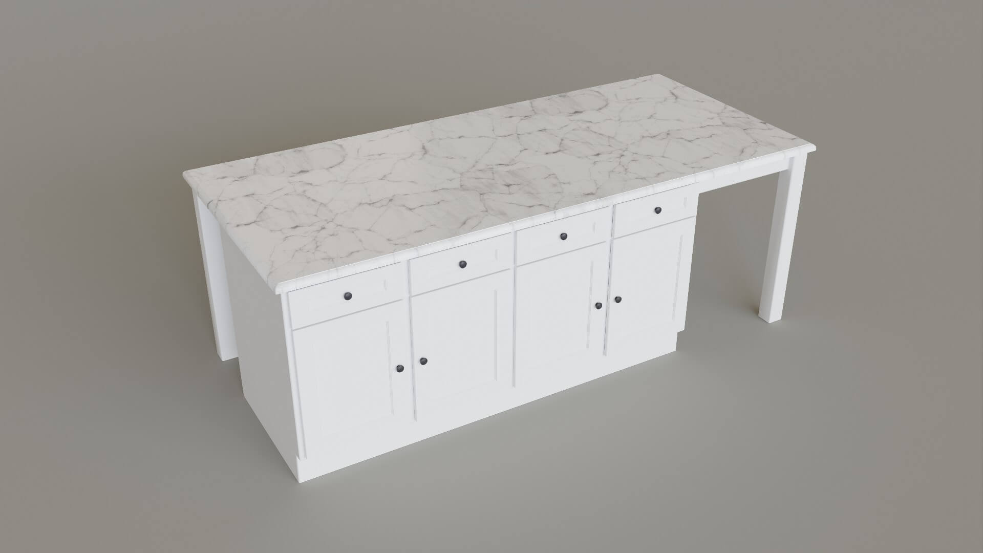 Kitchen Countertop Set - 3D Model by BSW2142