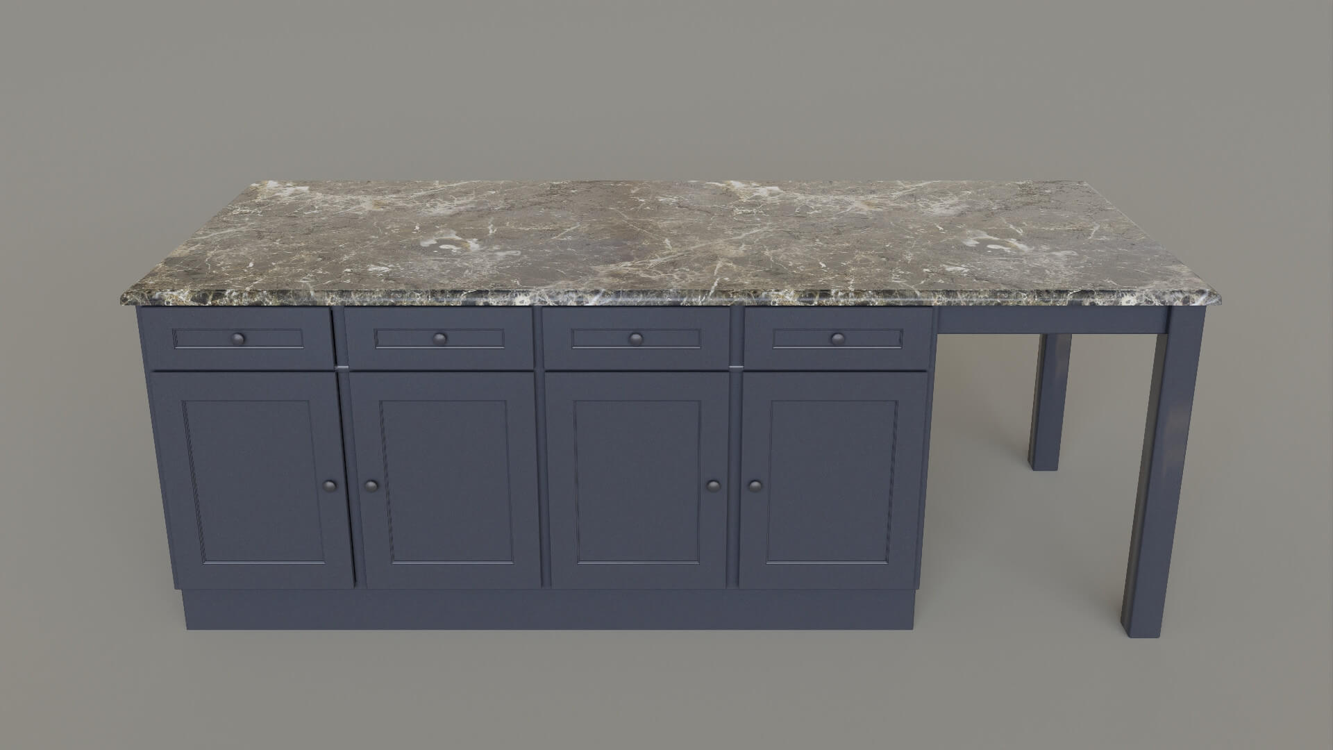 Kitchen Countertop Set - 3D Model by BSW2142