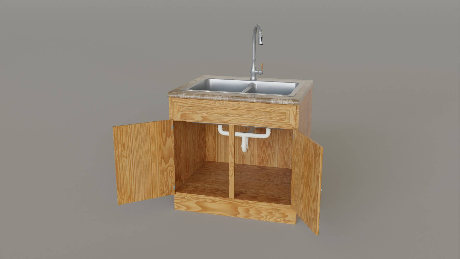 Kitchen Countertop Set - 3D Model by BSW2142