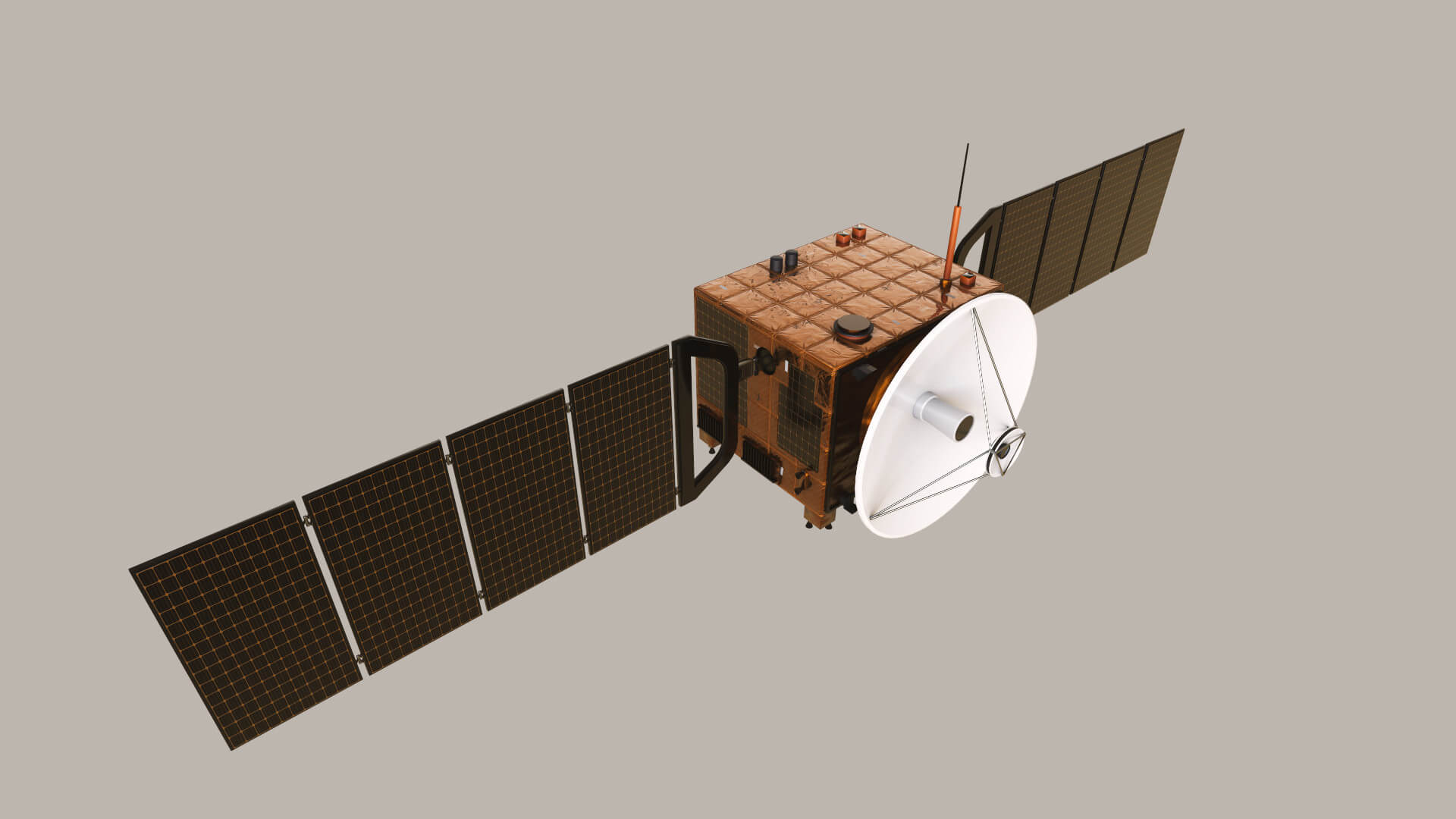 Orbital Space Satellite - 3D Model by BSW2142