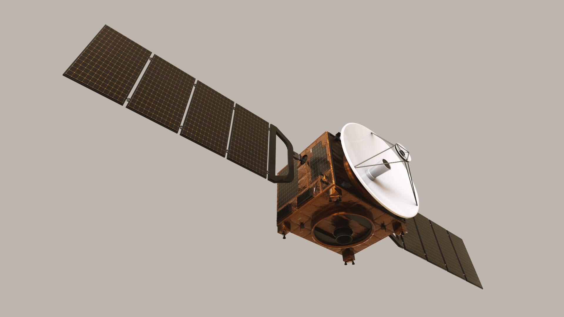 Orbital Space Satellite - 3D Model by BSW2142