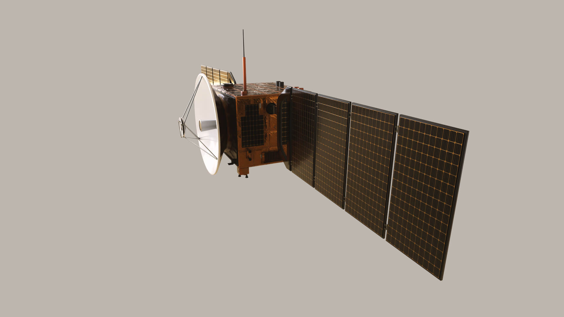 Orbital Space Satellite - 3D Model by BSW2142