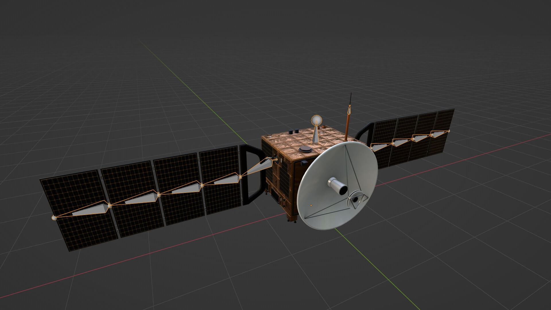 Orbital Space Satellite - 3D Model by BSW2142