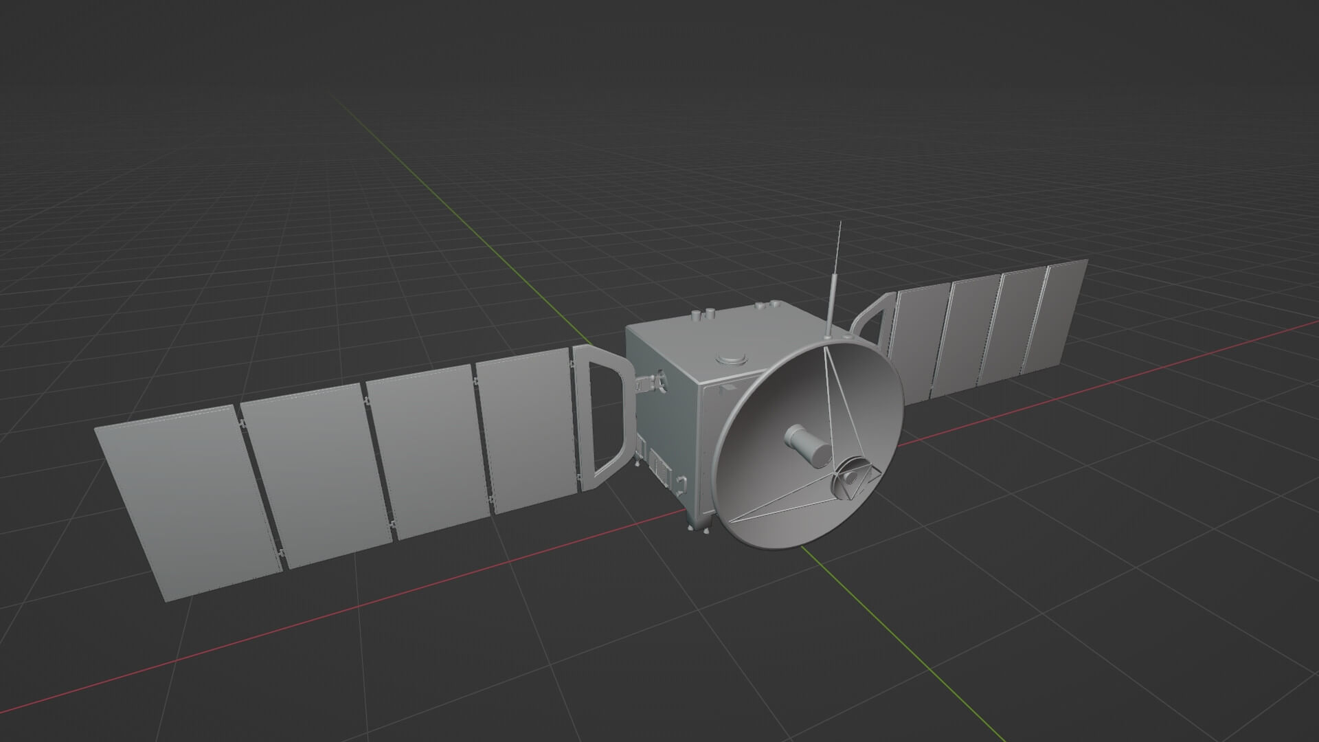 Orbital Space Satellite - 3D Model by BSW2142