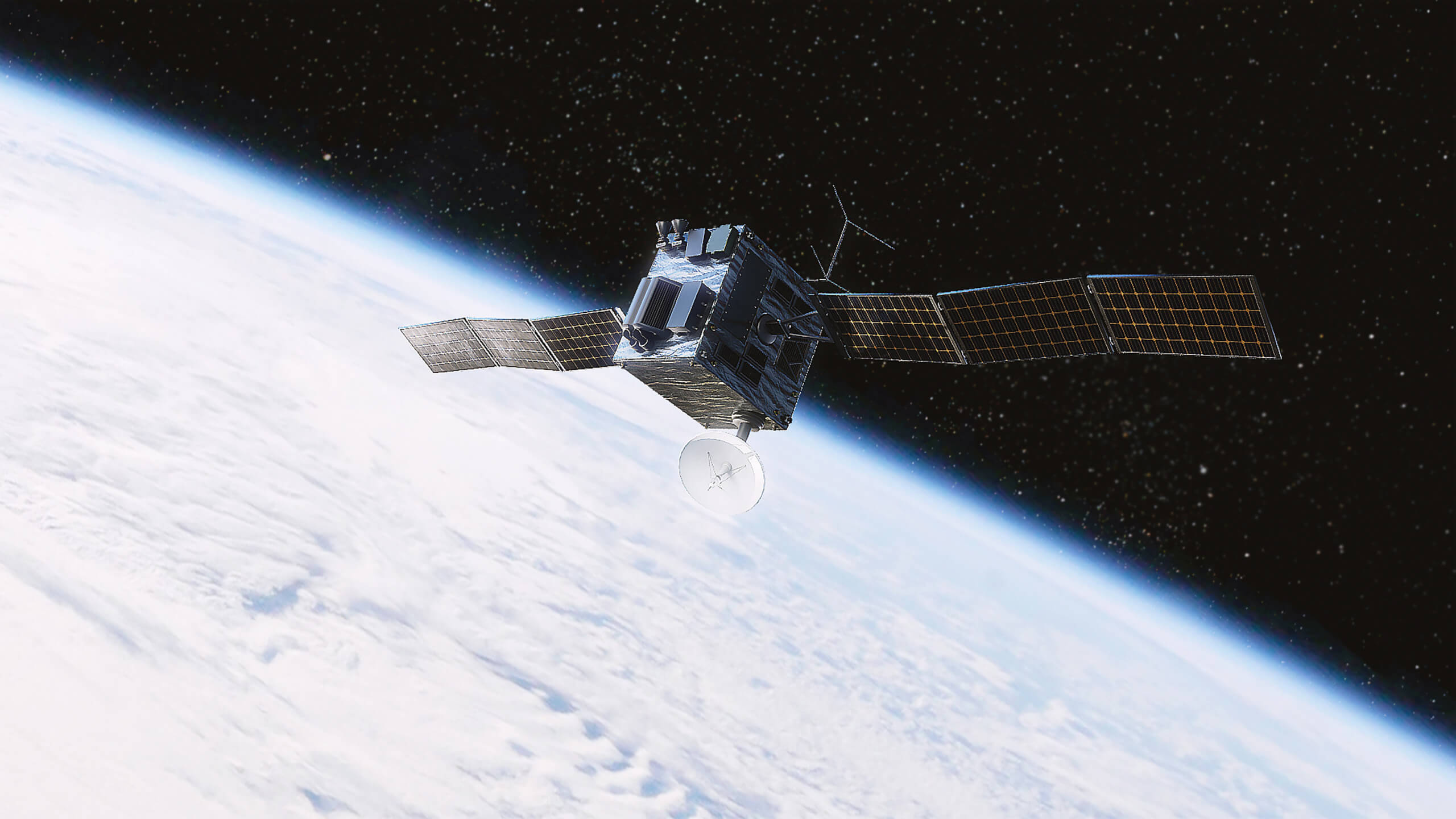 Real Satellite In Space Hd