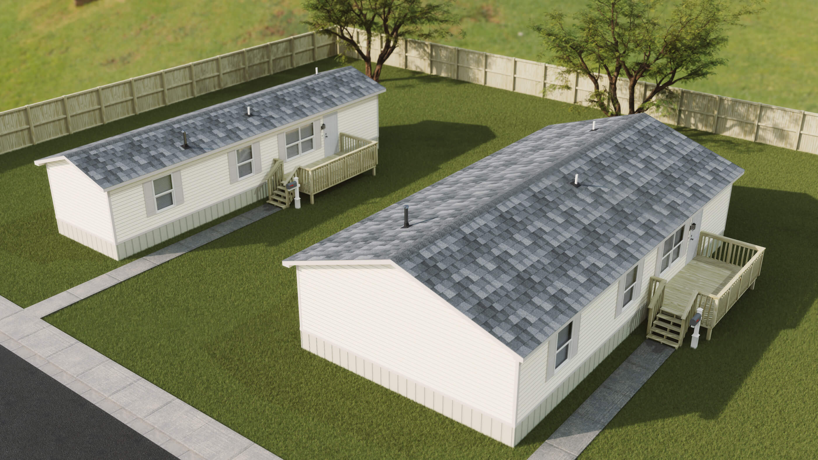 Trailer Houses - 3D Model by BSW2142