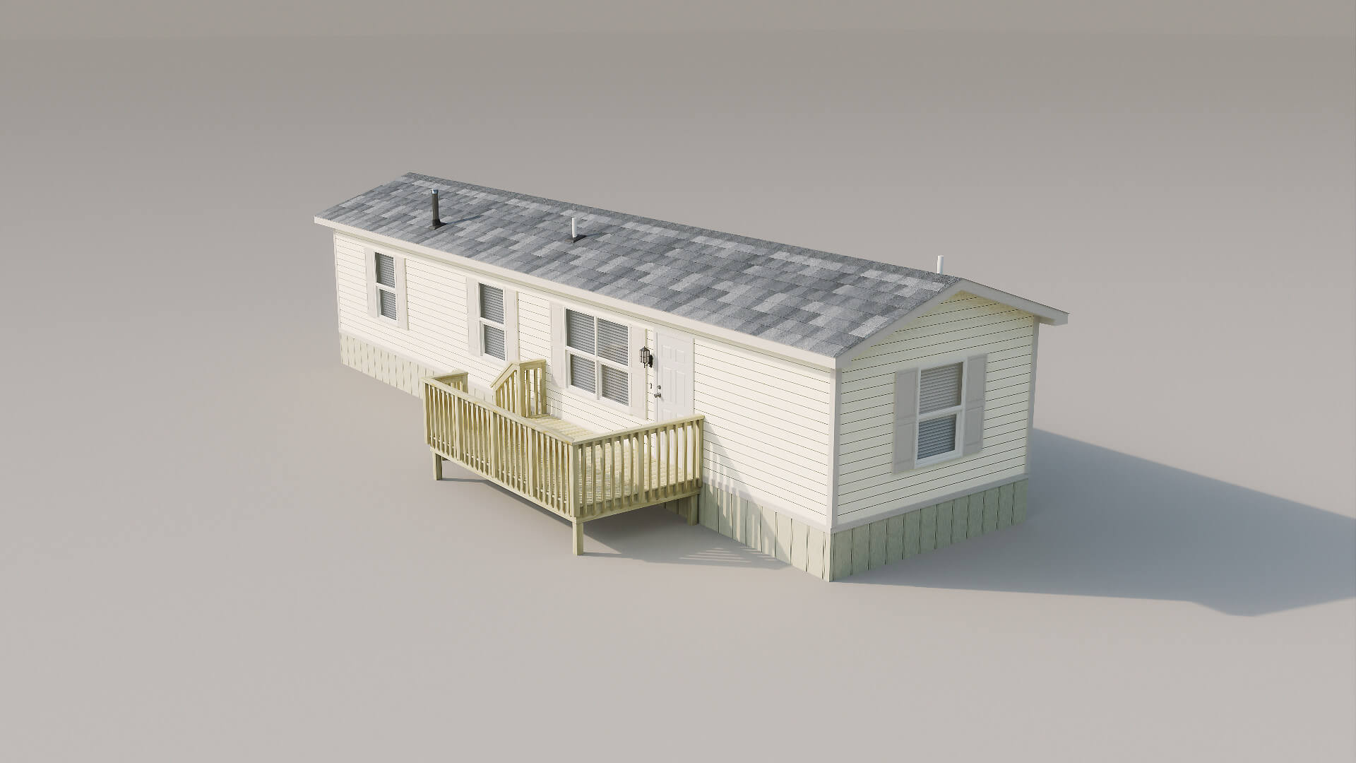 Trailer Houses - 3D Model by BSW2142