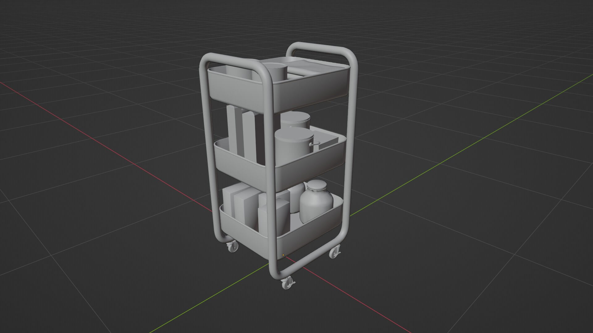 Utility Cart - 3D Model by BSW2142