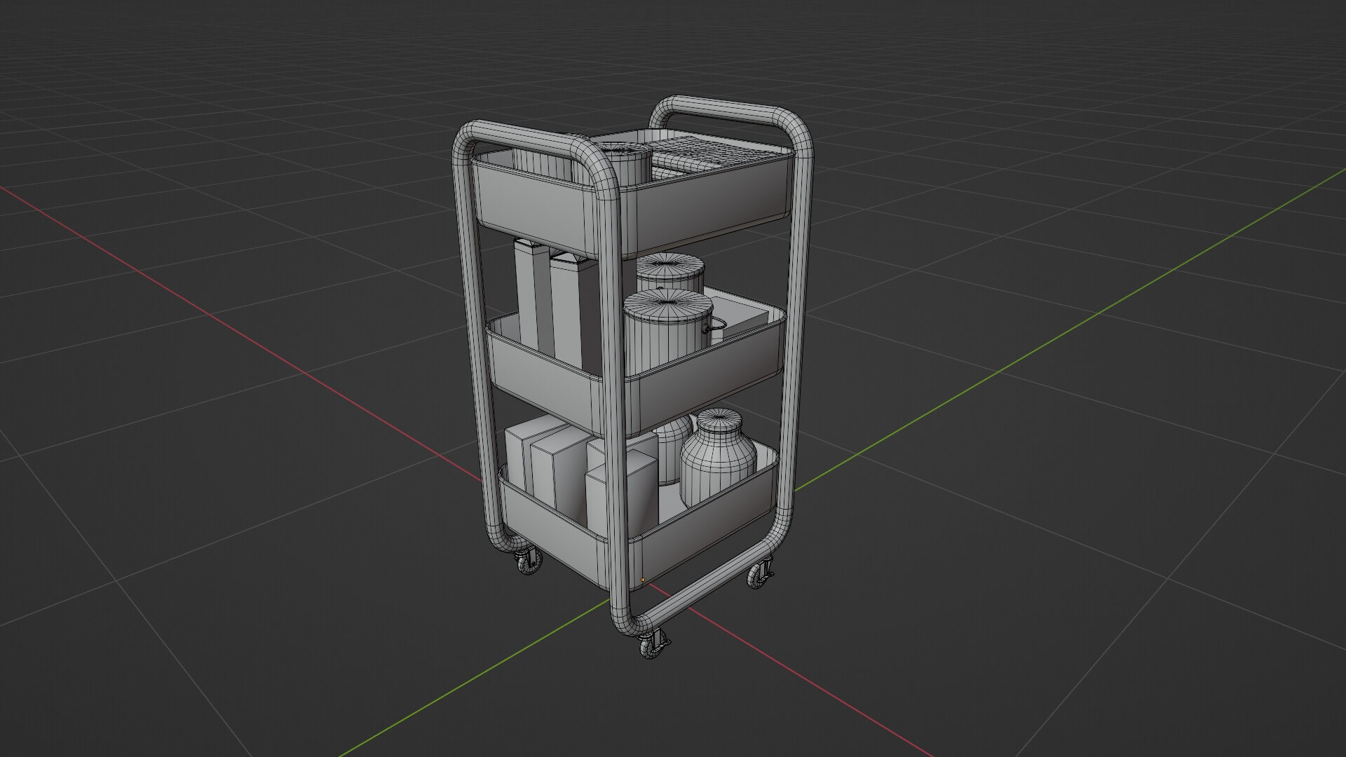 Utility Cart - 3D Model by BSW2142