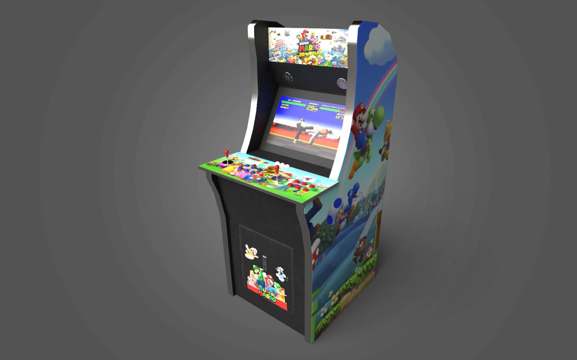 Arcade Cabinet 01 - 3D Model by BTVisuals