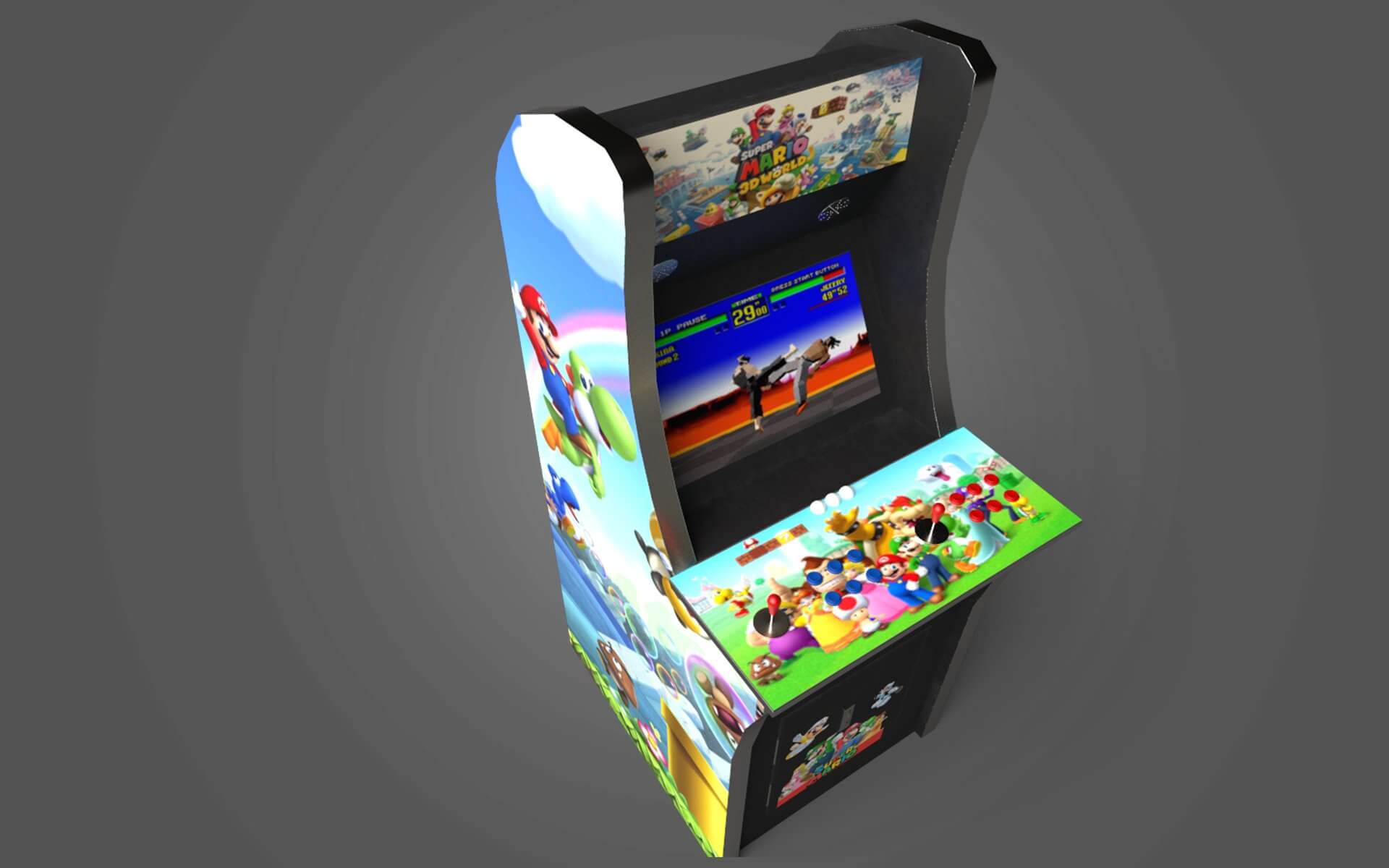 Arcade Cabinet 01 - 3D Model by BTVisuals