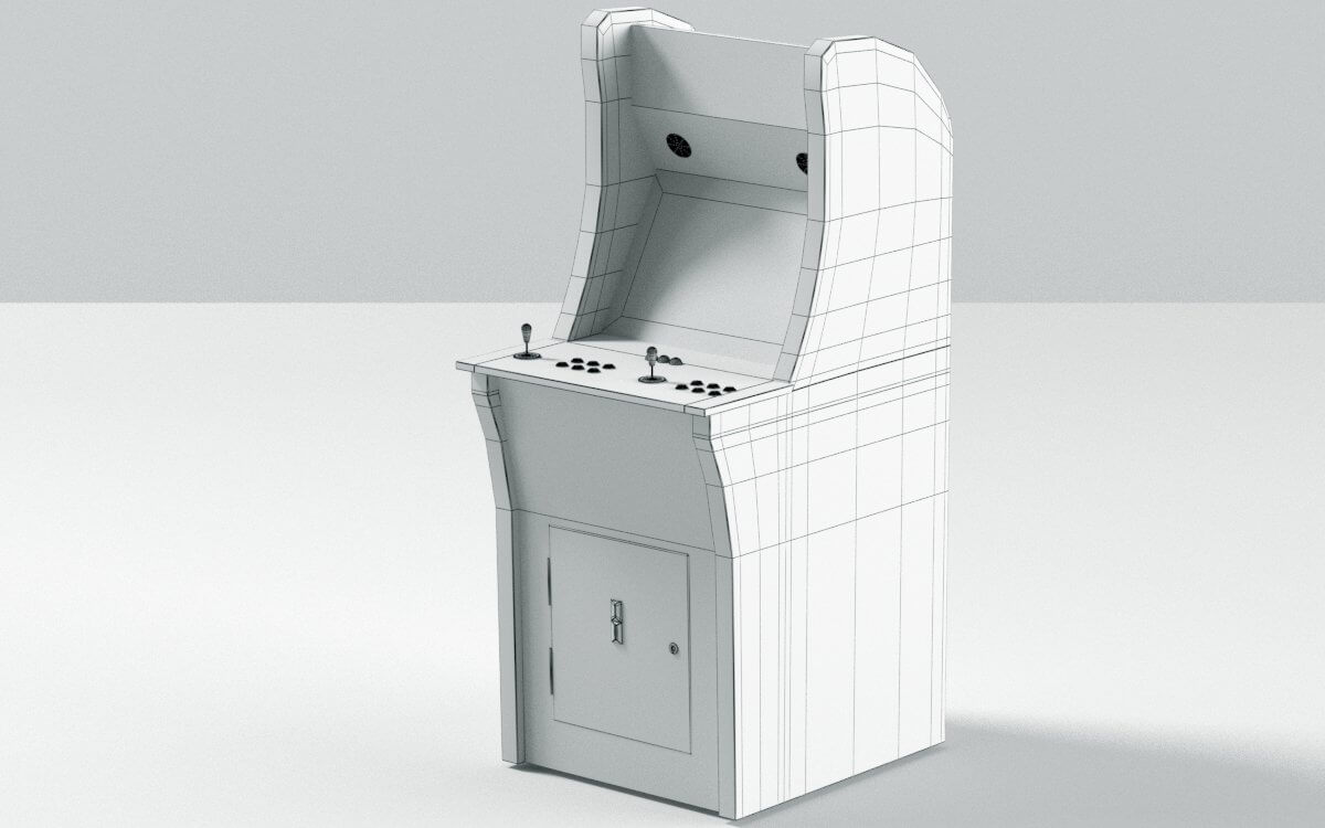 Arcade Cabinet 01 - 3D Model by BTVisuals