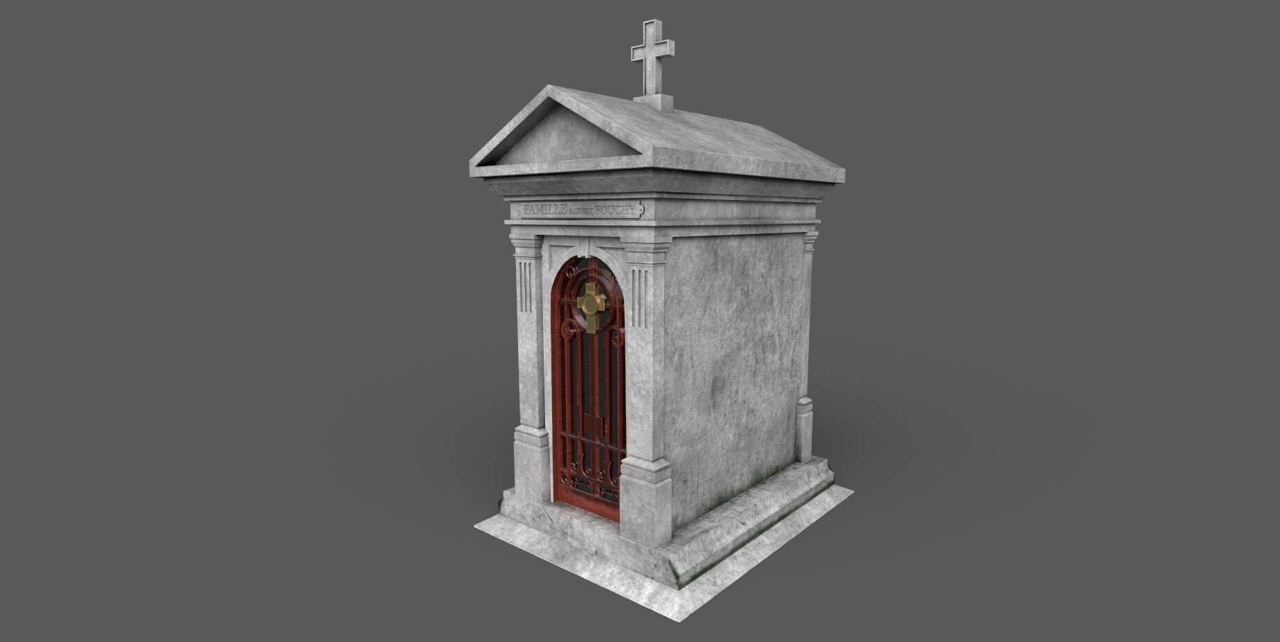 Cemetery Mausoleum 3 - 3D Model by BTVisuals
