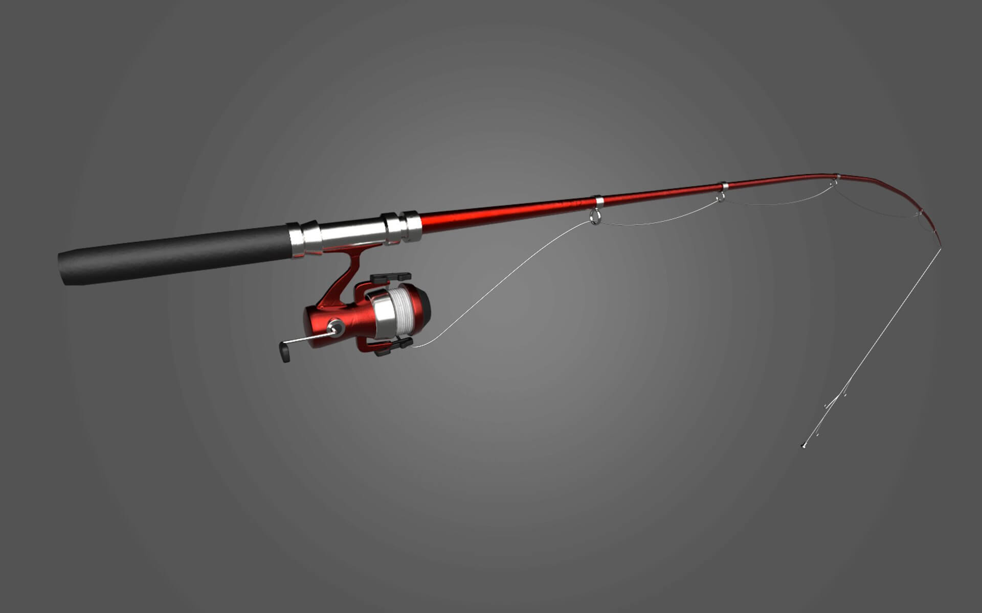 Fishing Pole - 3D Model by BTVisuals