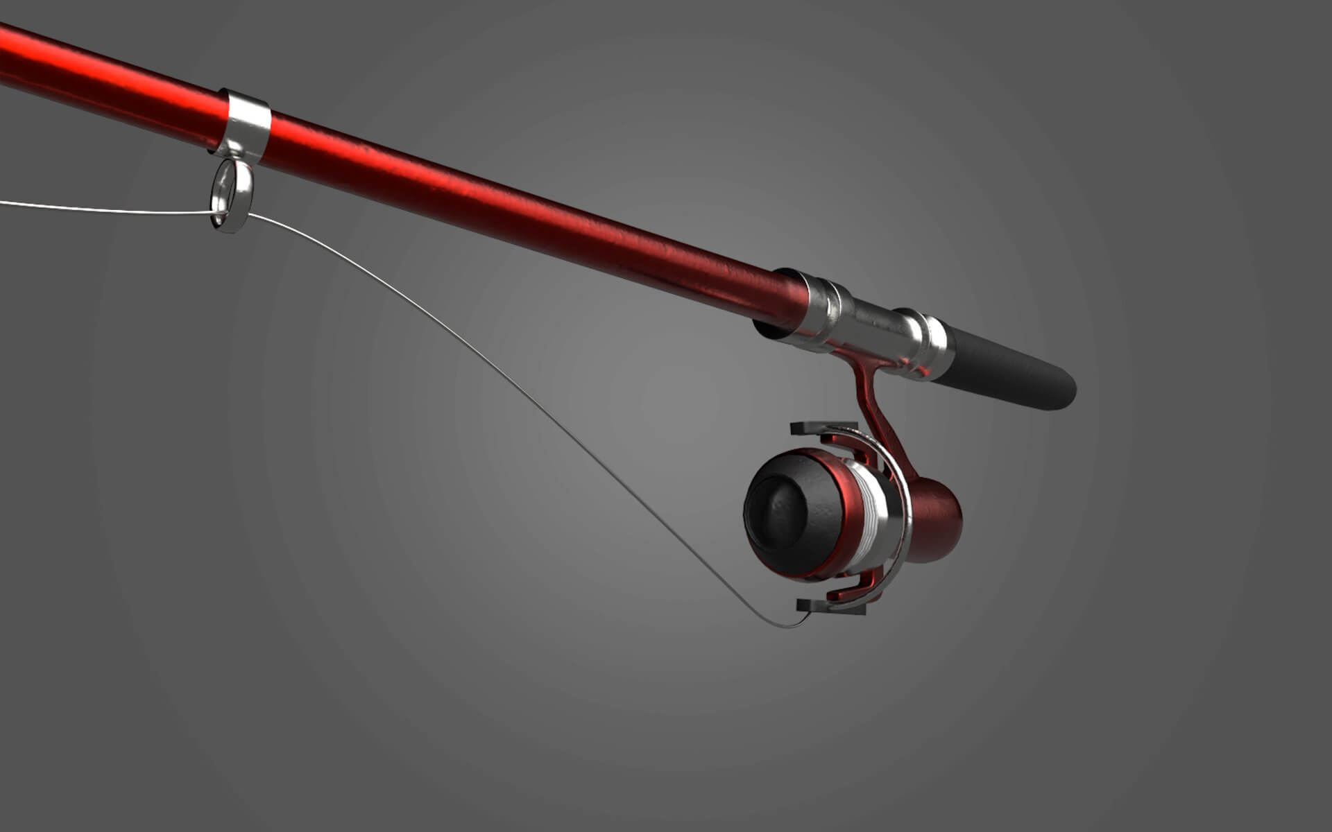 Fishing Pole - 3D Model by BTVisuals