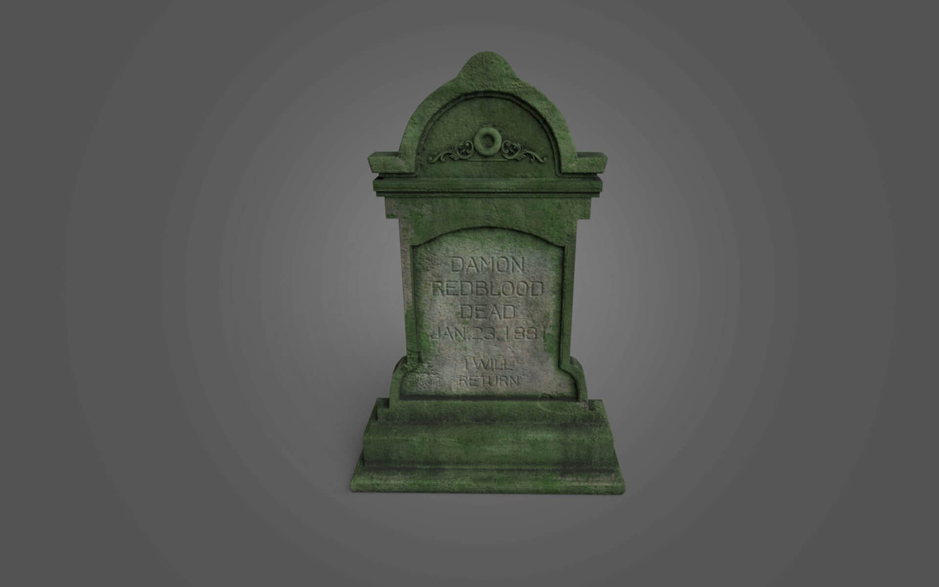 Grave Stone Cemetery 5 - 3D Model by BTVisuals