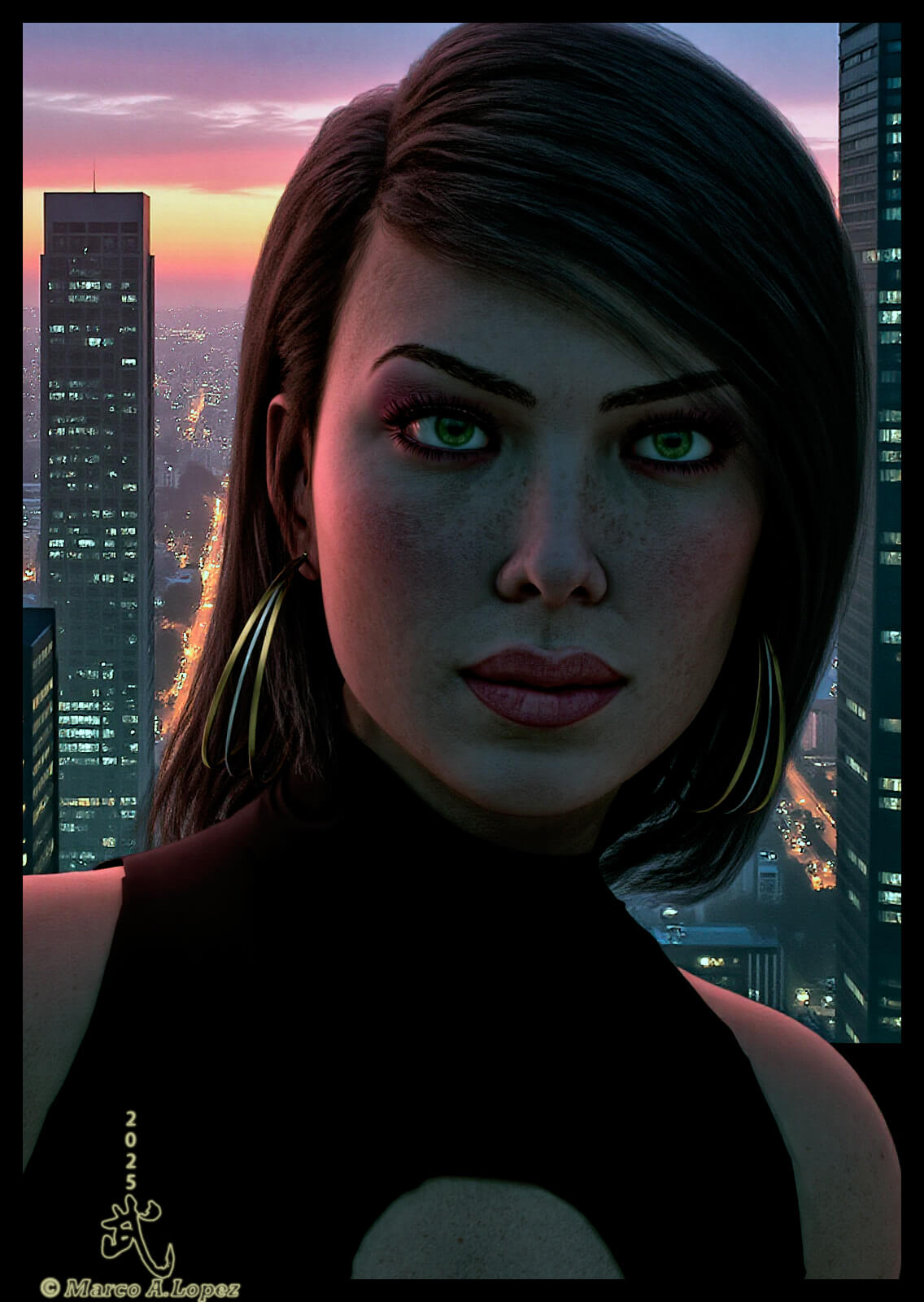 Alice portrait 2025 3D Render, Digital Art by bu_es