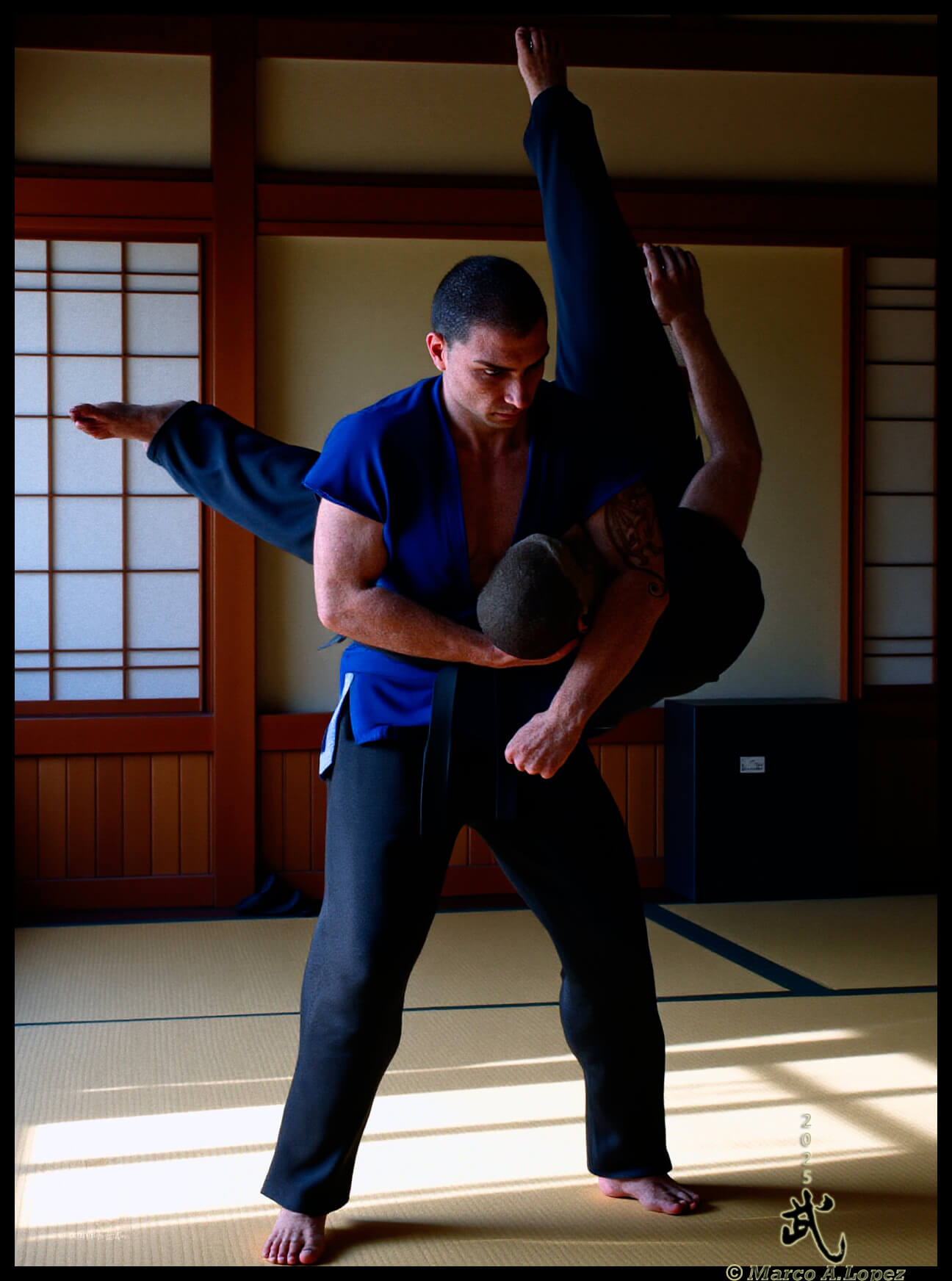 Bastian Training in Dojo ReLit 2025 3D Render by bu_es