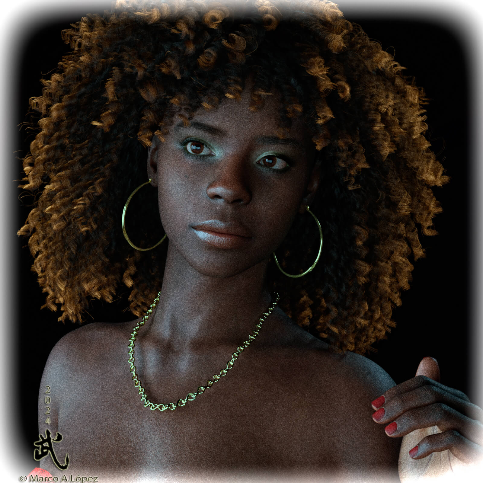 Debbie Studio portrait 3D Render | RenderHub Gallery