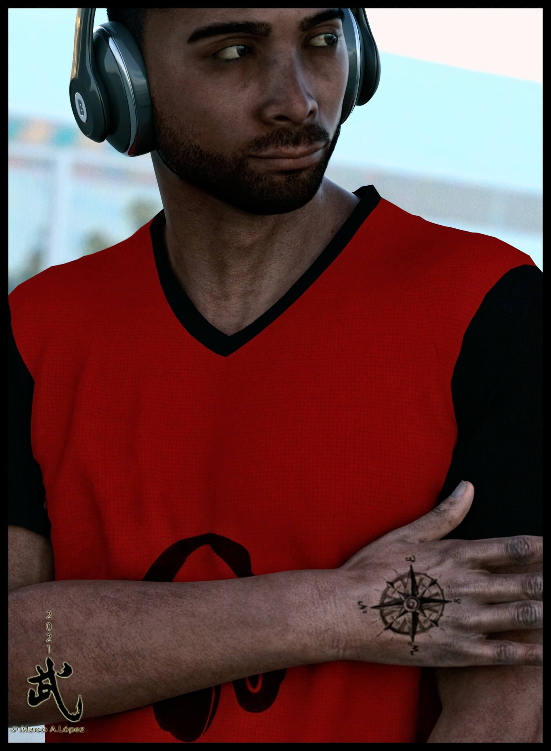 Frank 3D Render, Digital Art by bu_es