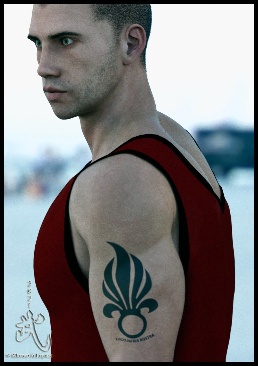 Jules G8.1 Wip 2 3D Render, Digital Art by bu_es