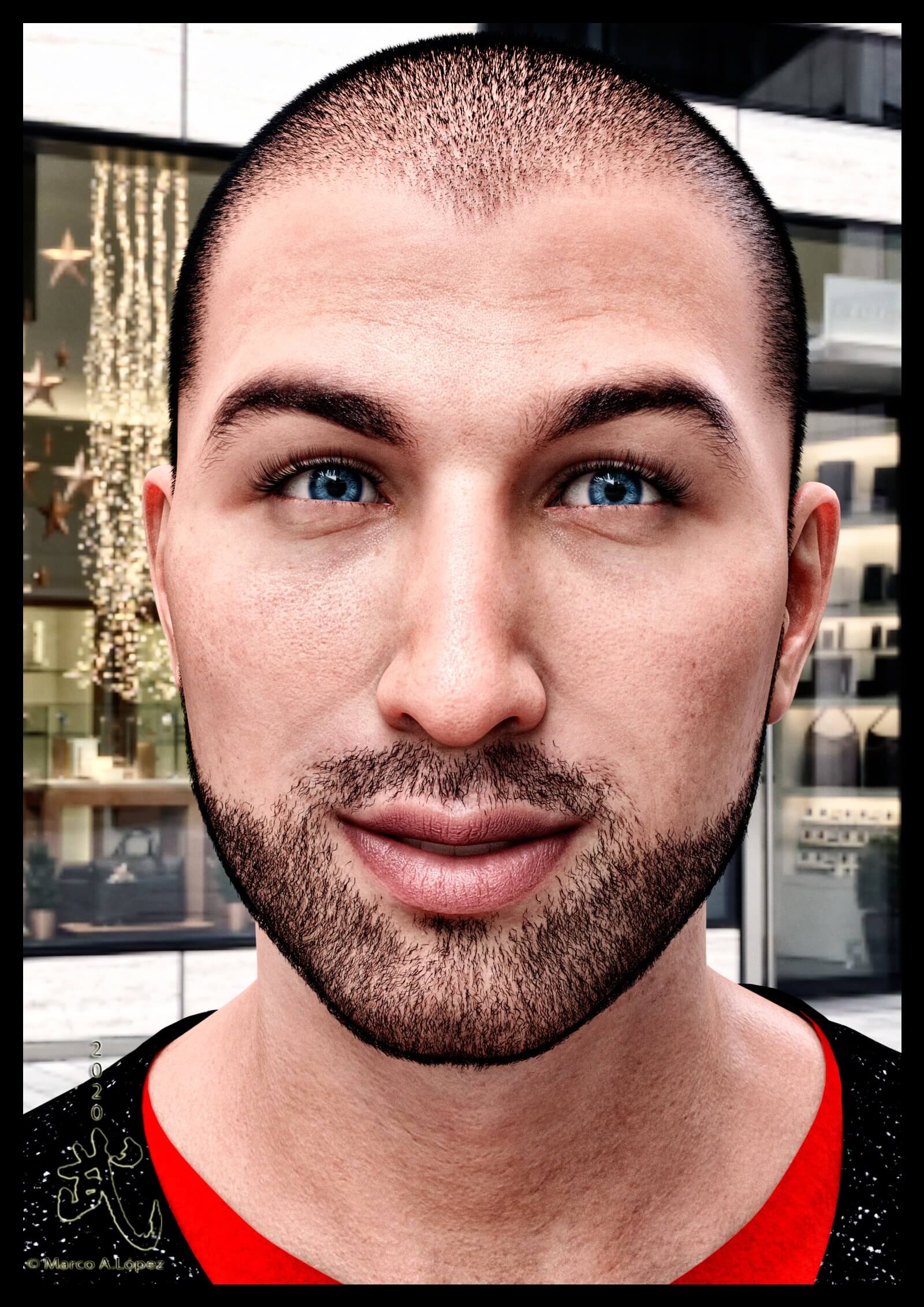 Kevin (shape) for Genesis G8M 3D Render, Digital Art by bu_es