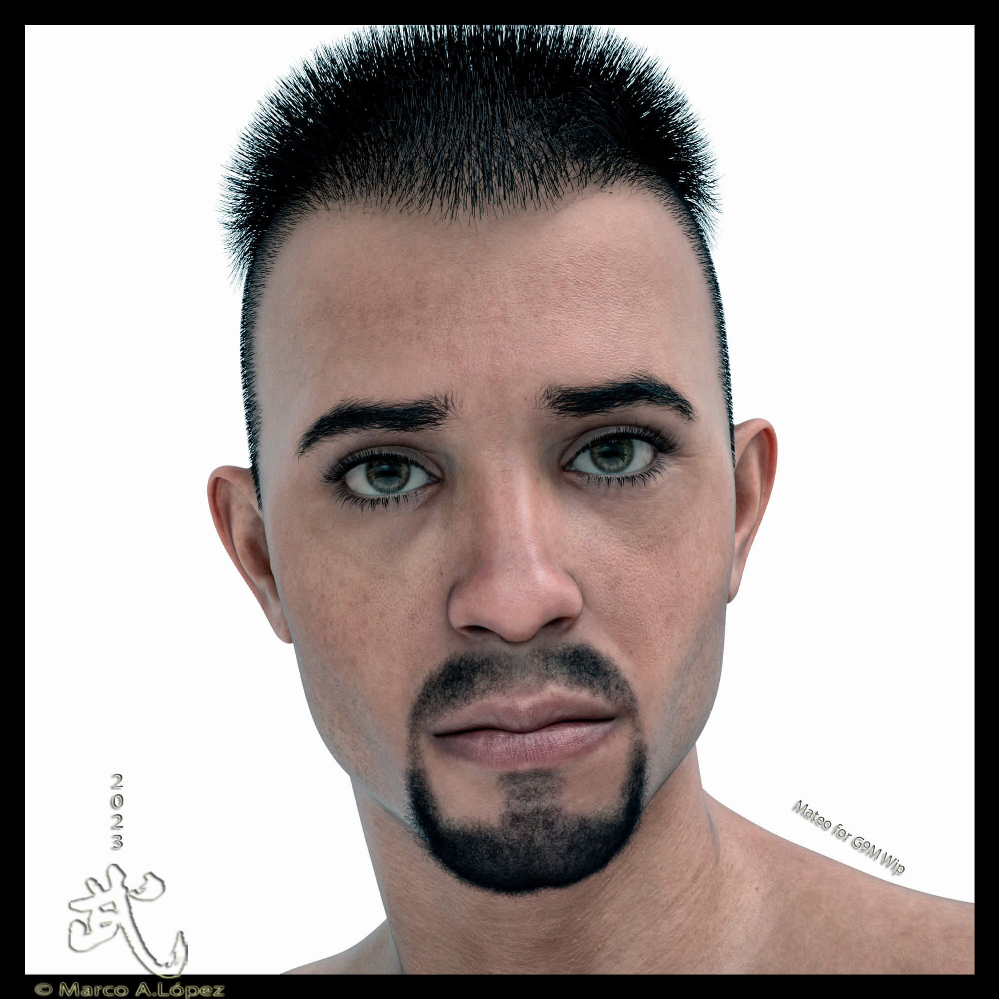 Mateo for G9 male wip 3D Render, Digital Art by bu_es