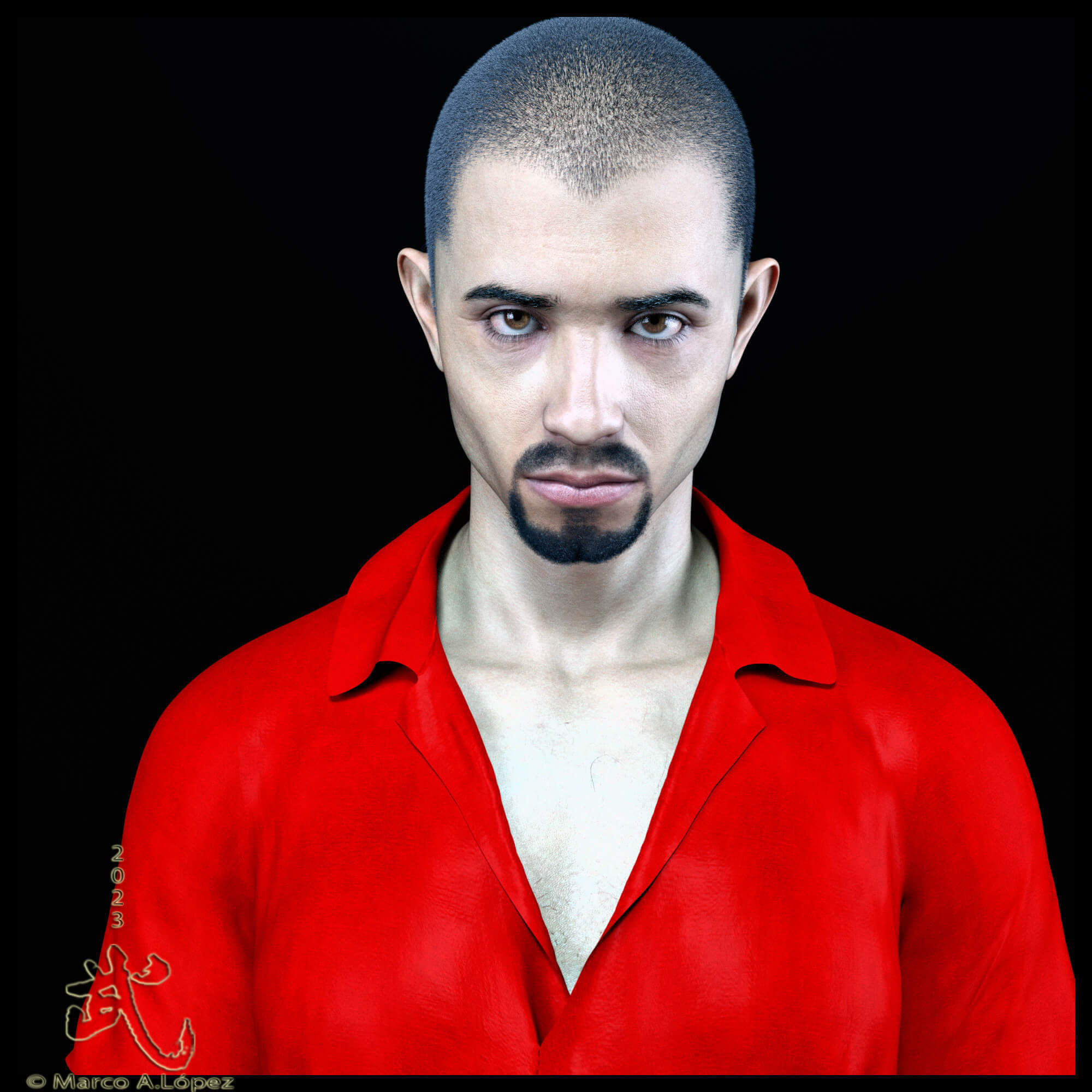 Mateo G9 Portrait Relit 2025 3D Render, Digital Art by bu_es