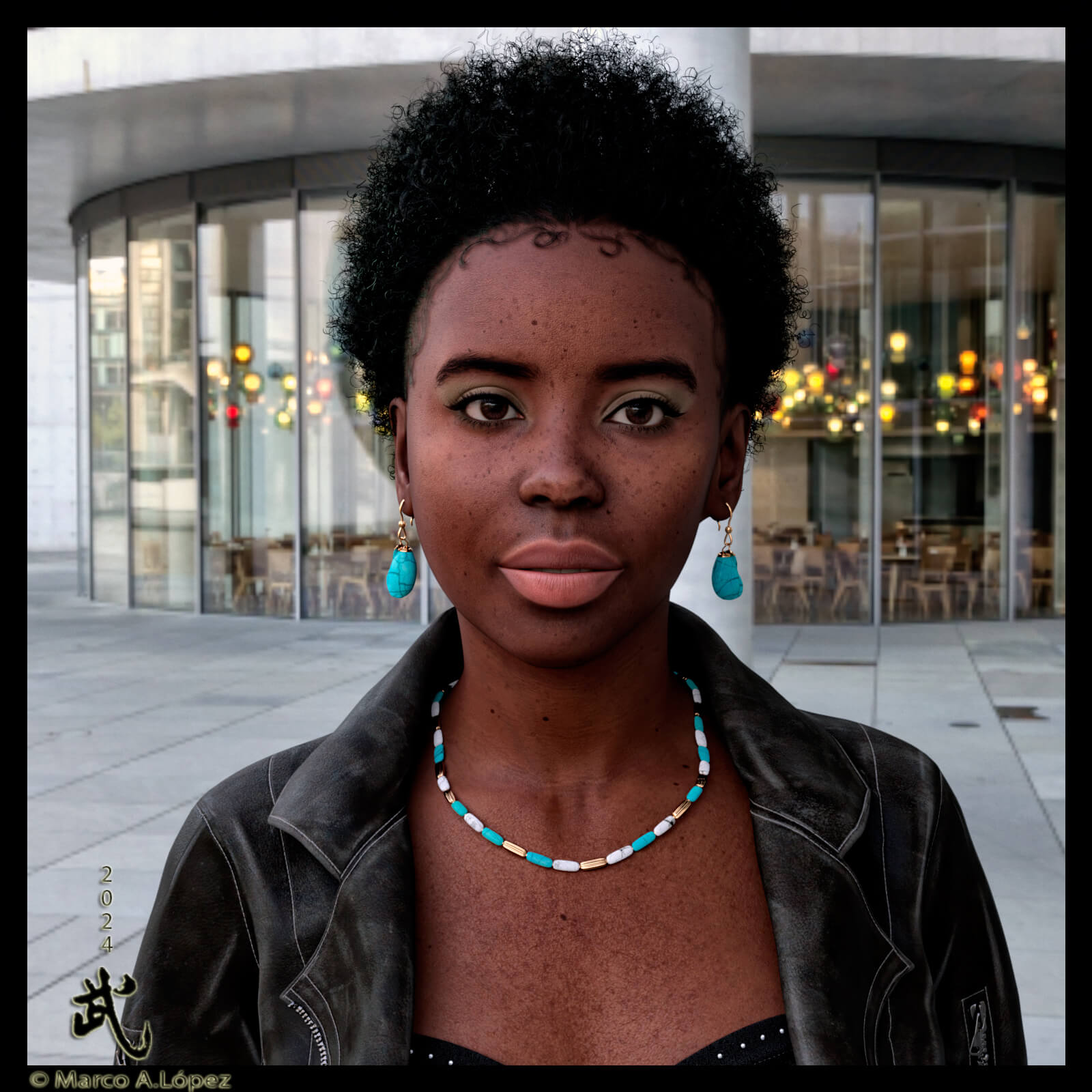 Mayra outdoor 3D Render, Digital Art by bu_es