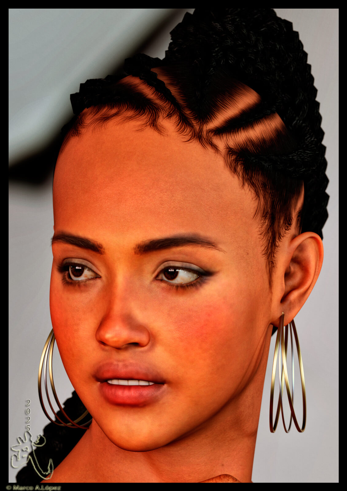 MW (Real Person Portrait) 3D Render, Digital Art by bu_es