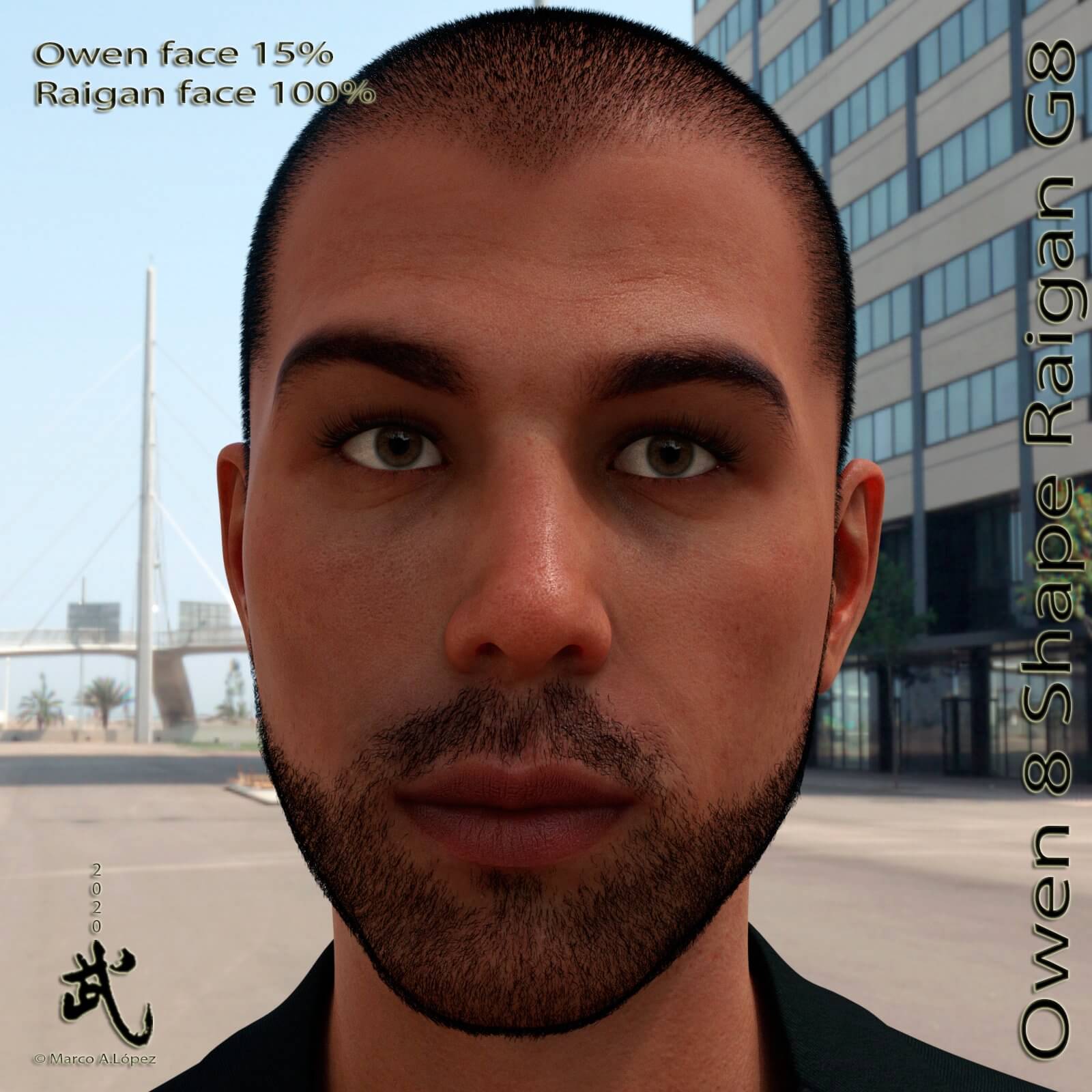 owen 8 shape Raigan 3D Render, Digital Art by bu_es