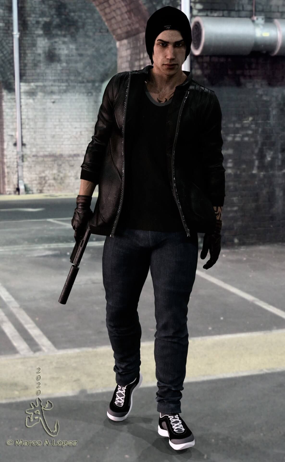 The Hunter 3D Render, Digital Art by bu_es