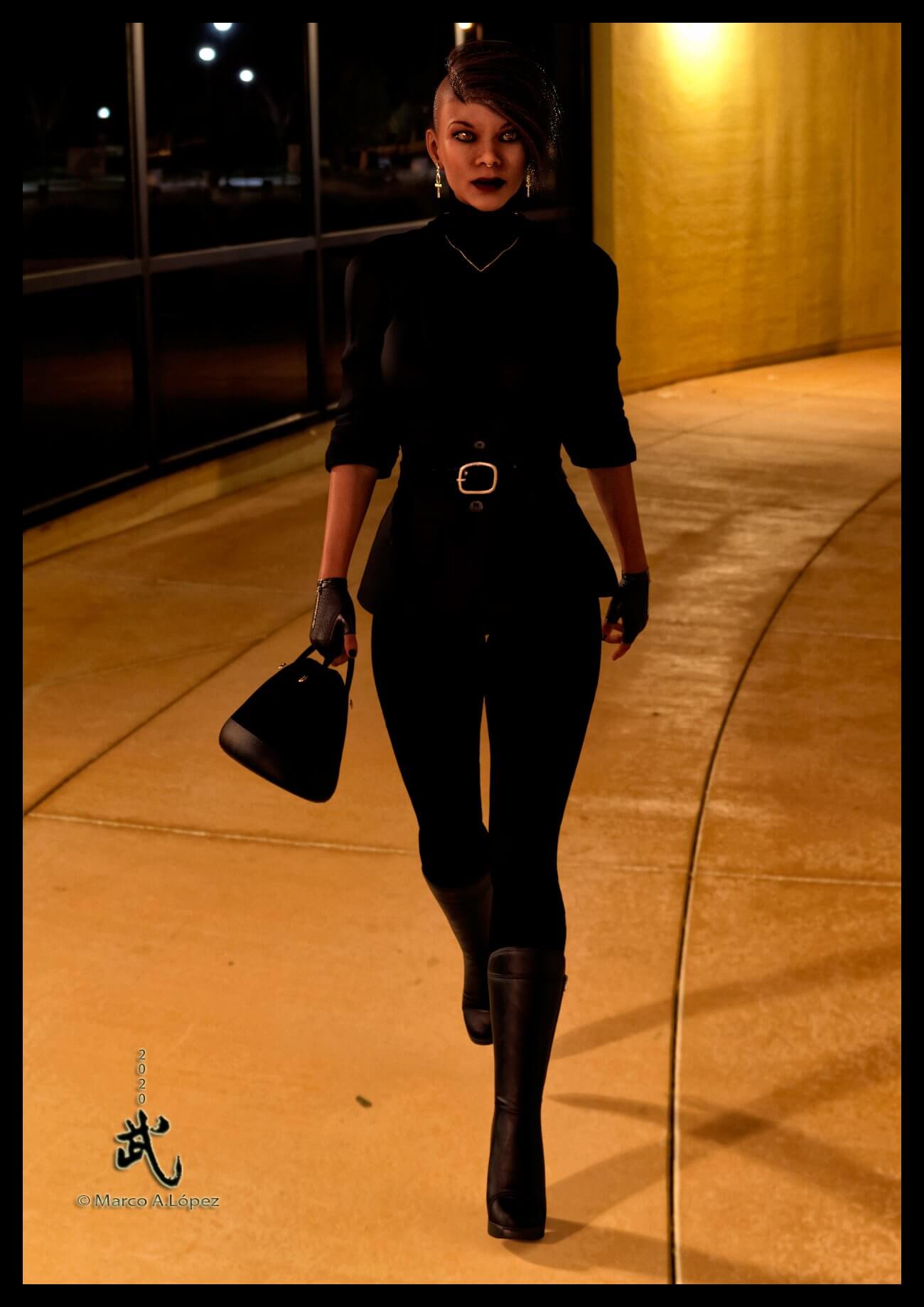 Yohanny Daughter of the night. 3D Render, Digital Art by bu_es