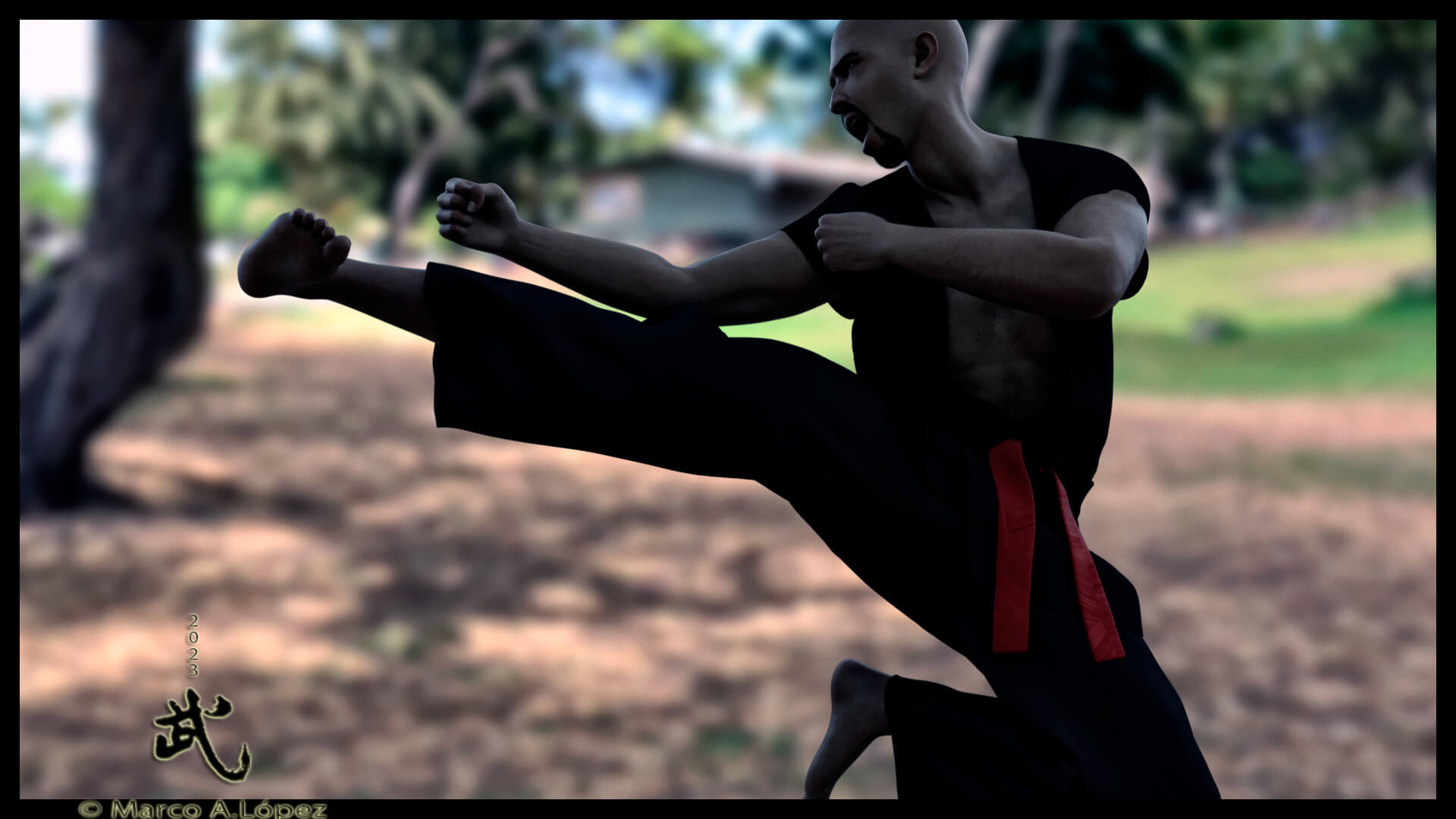 Yoko tobi Geri 3D Render, Digital Art by bu_es