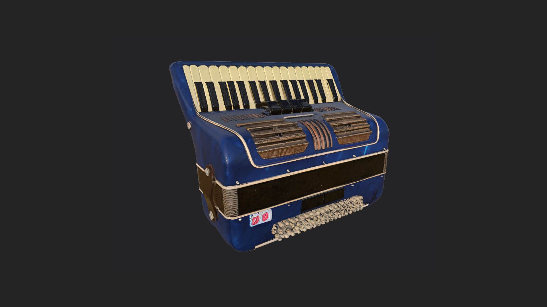 Accordion 3D Model 003 by Bubble009