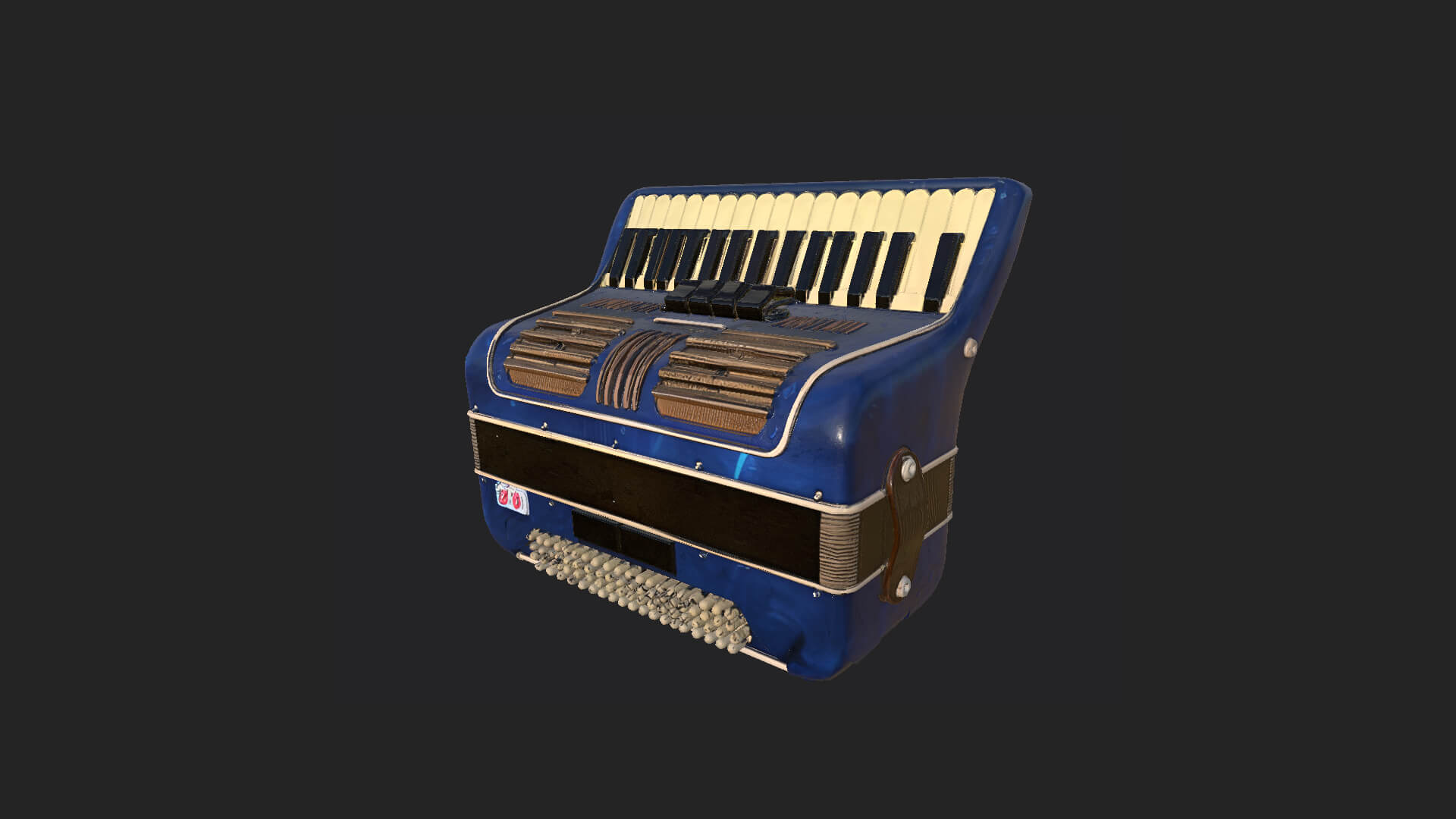 Accordion 3D Model 003 by Bubble009