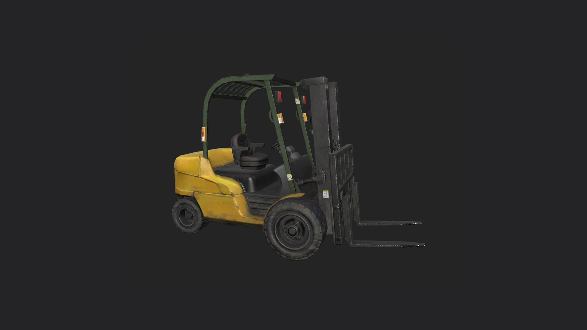 Forklift 3D Model 001 by Bubble009