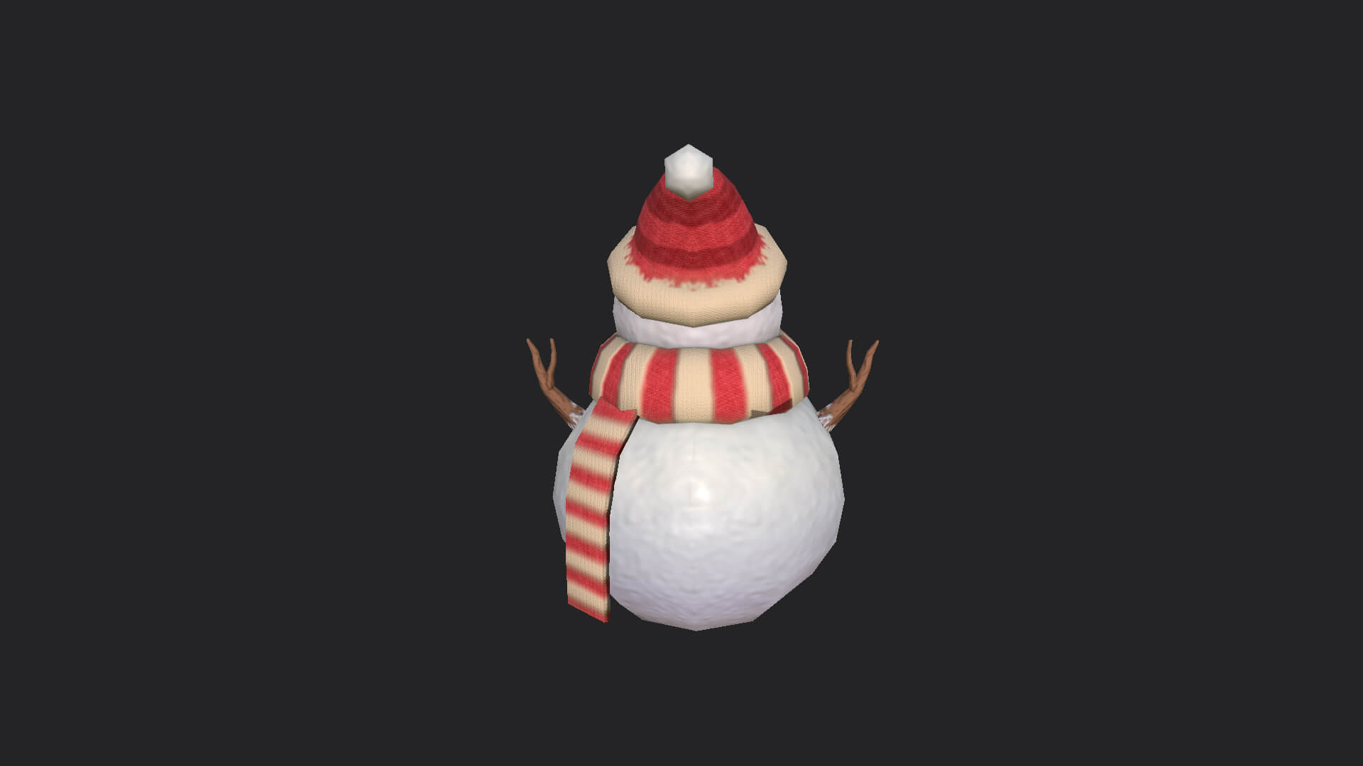 Snowman 3D Model 001 by Bubble009