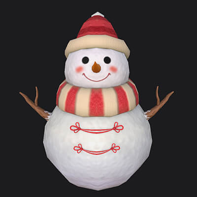 Snowman 3D Model 001 by Bubble009