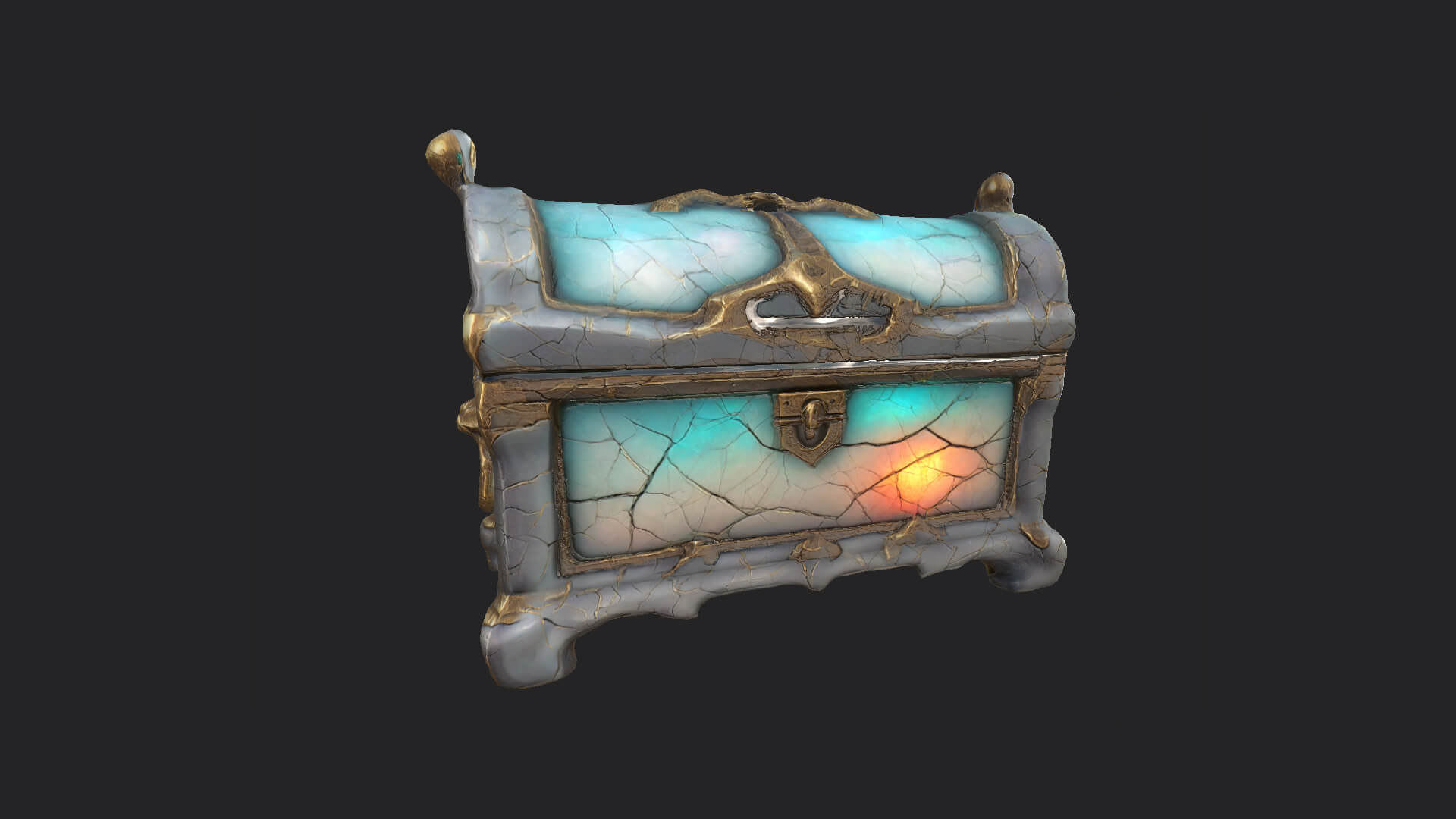Treasure Chest 3D Model 001 by Bubble009