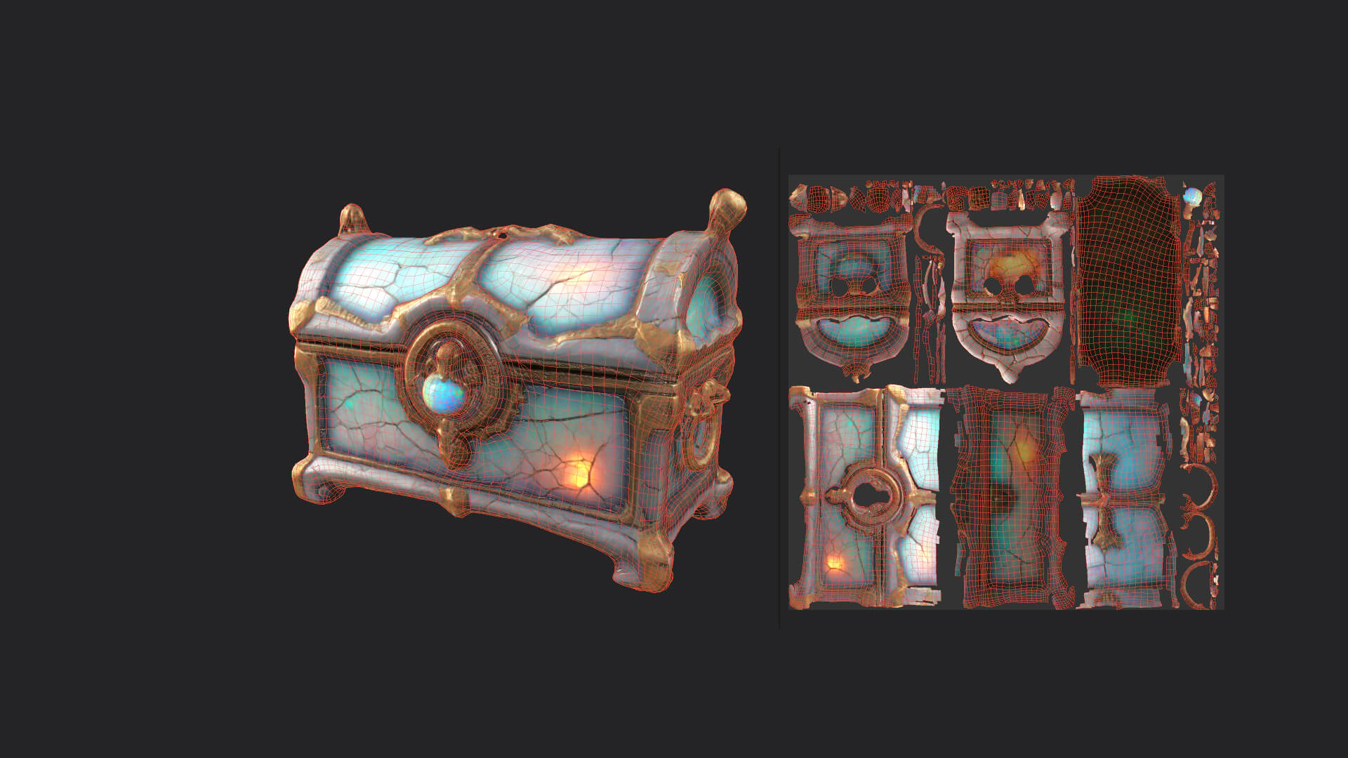 Treasure Chest 3D Model 001 by Bubble009