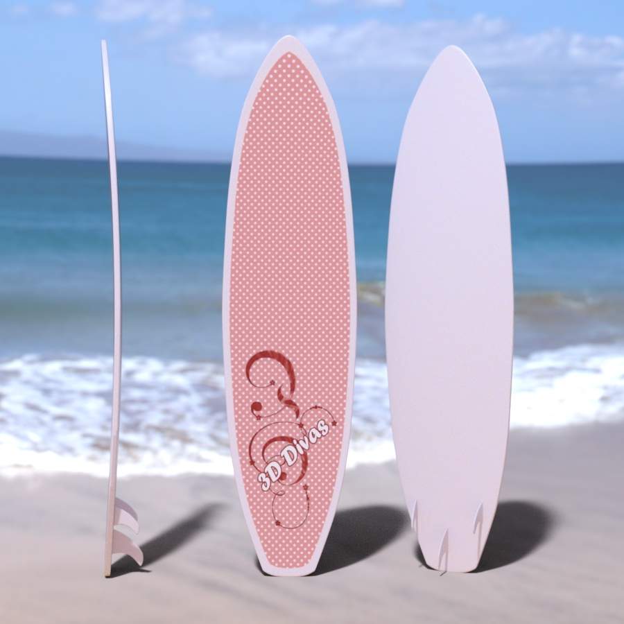Surfboard - Free Daz Content by Bubblecloud