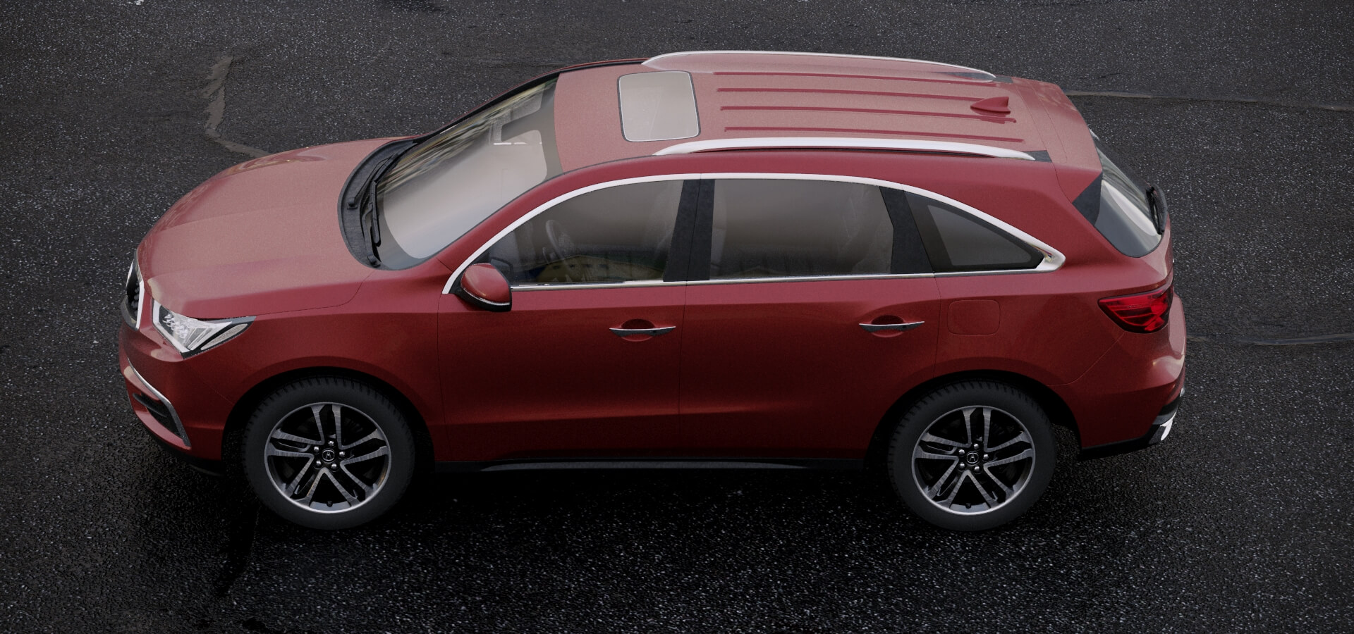 Acura MDX Sport Hybrid 2017 - 3D Model by BUG-IRL