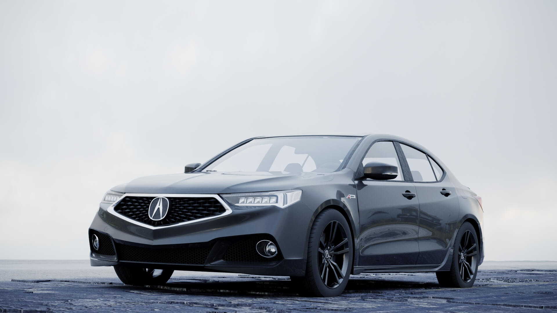 Acura TLX A-Spec 2017 3D Model by BUG-IRL